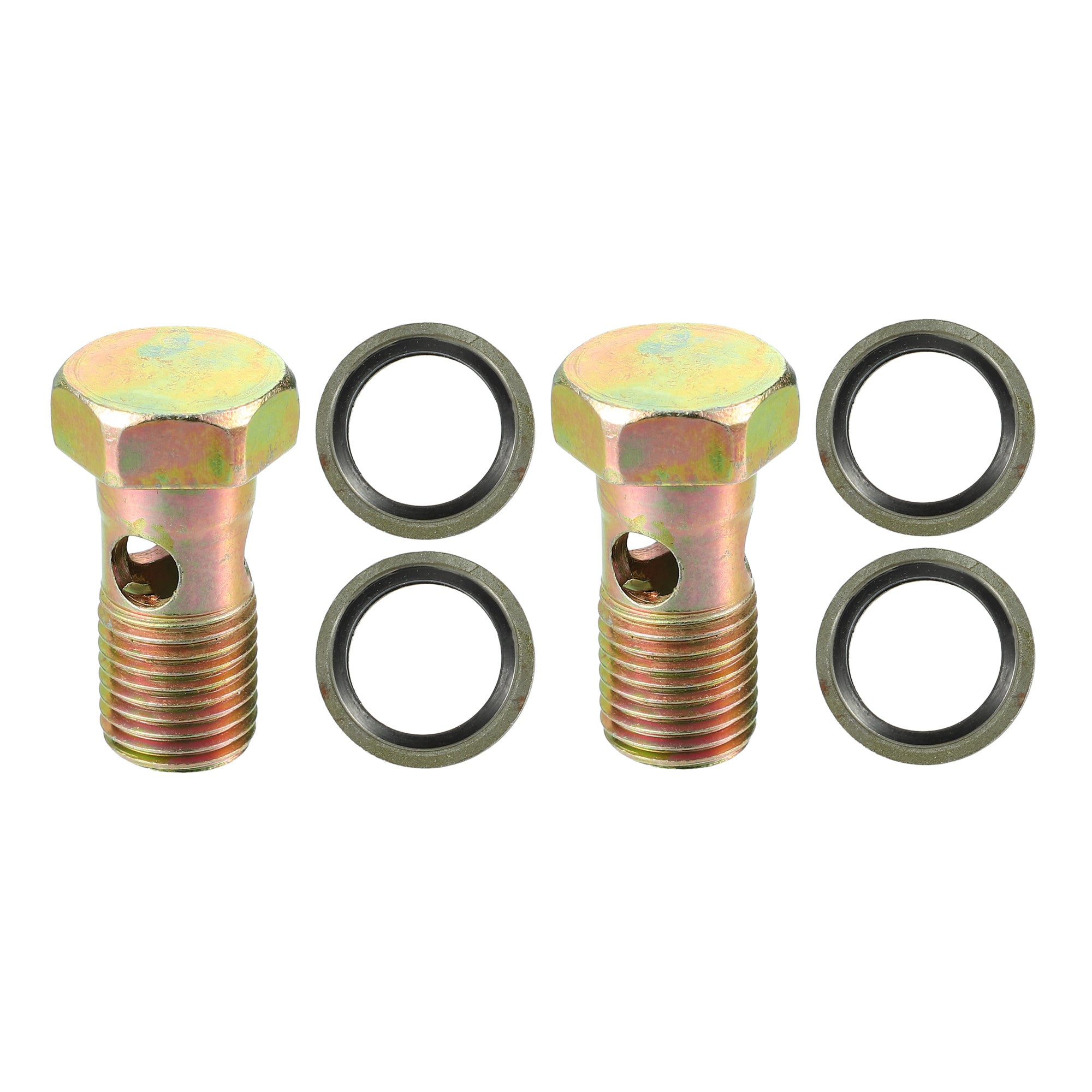 Universal M14x1.5 34mm Length Motorcycle 3 Hole Hollow Bolt Screws with ...