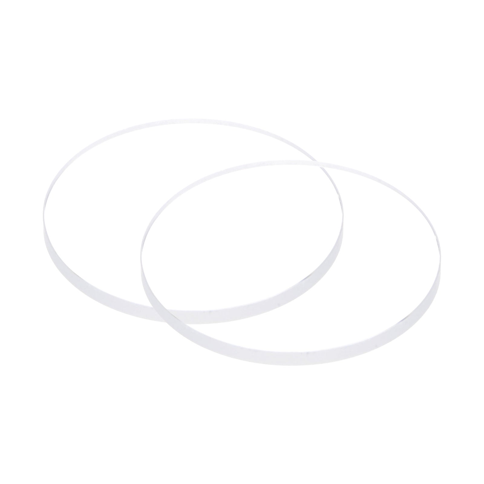 2pcs 24mmx2mm High Transmittance Watch Crystal Lens Glass Round Flat ...