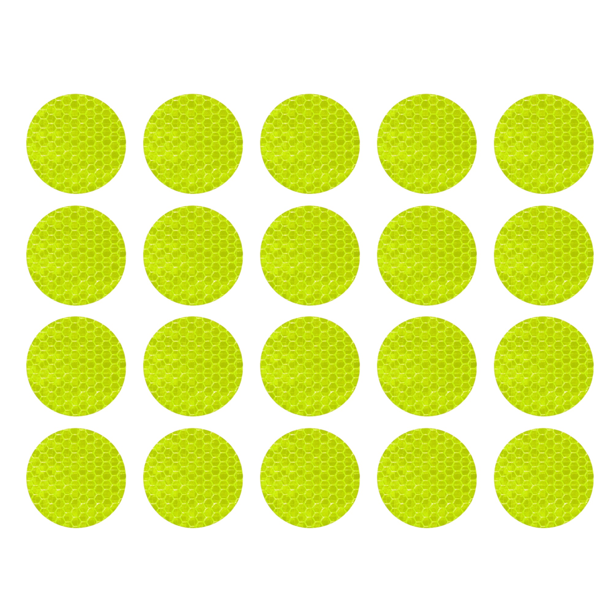 20pcs Reflective Stickers Round Shape Universal for Cars Fluorescent ...