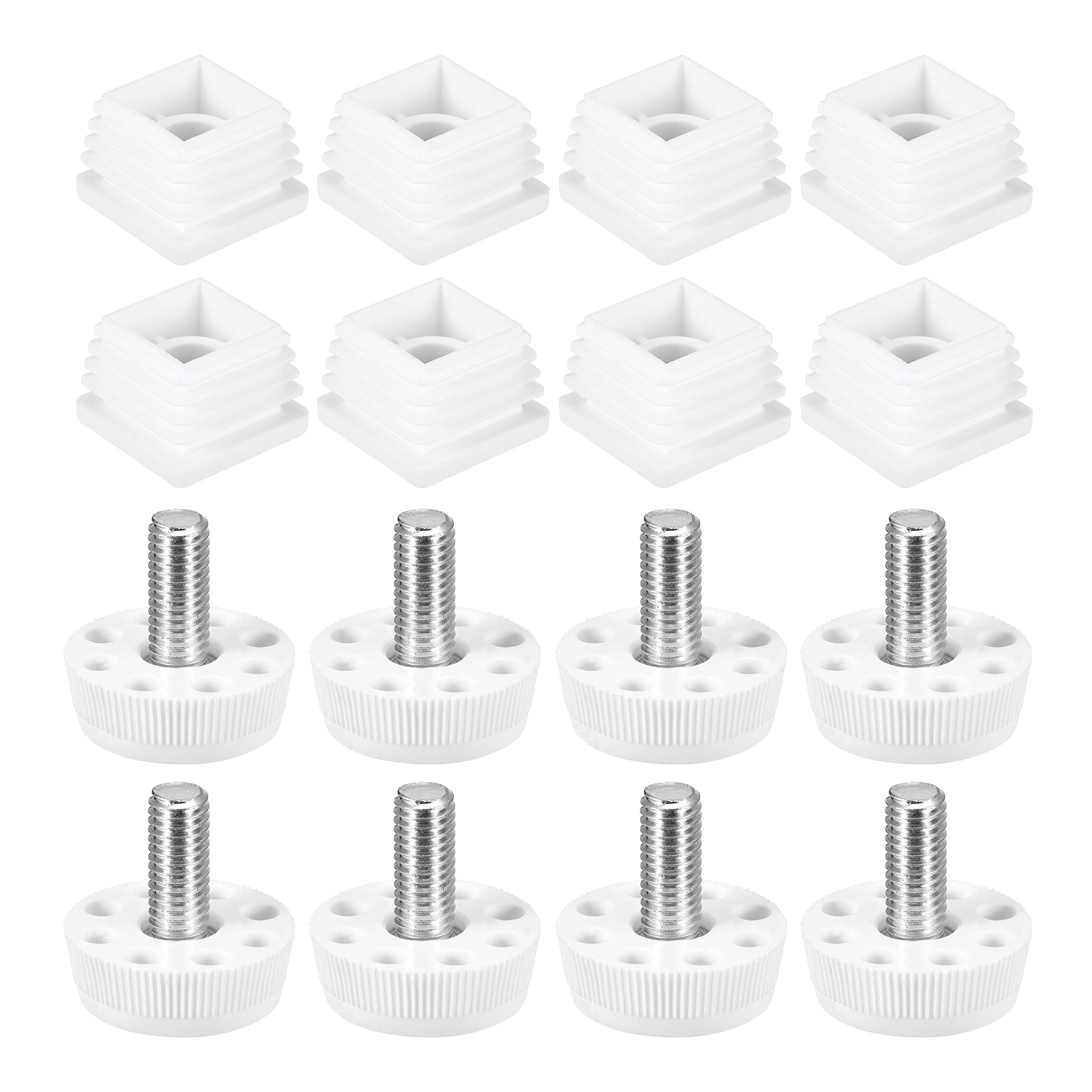 Uxcell Furniture Leveling Leveler, 16 Sets 30 x 30mm - Square Insert ...