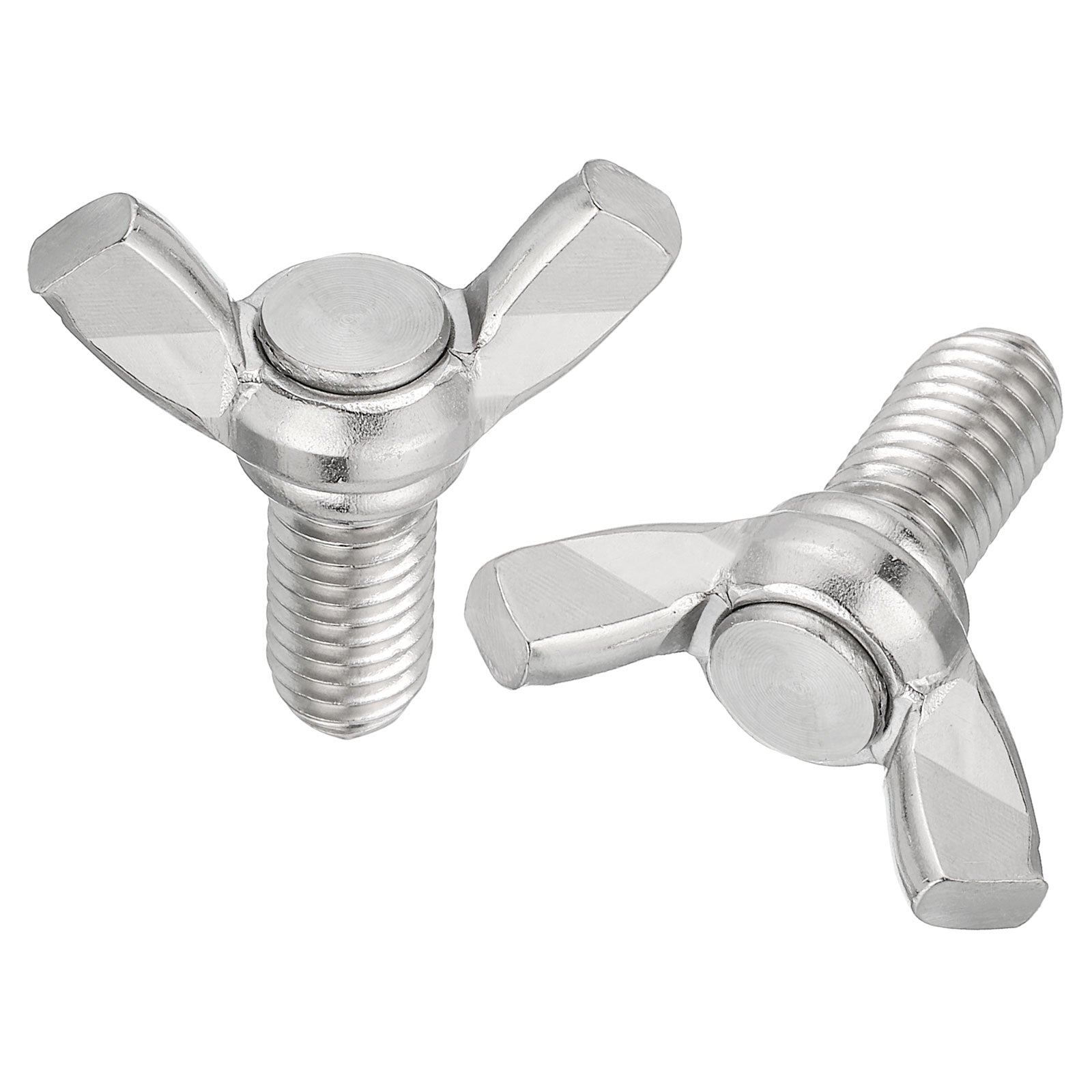 Uxcell 20pcs 304 Stainless Steel M8-1.25x16mm Wing Butterfly Screws ...
