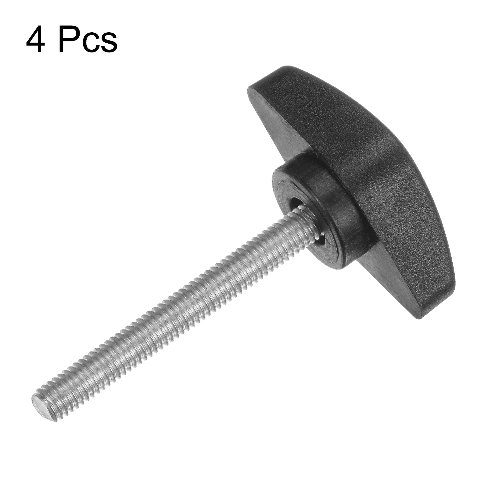 4pcs M5 x 40mm Male Thread Tee Wing Knobs Thumb Screw Clamping Knobs ...