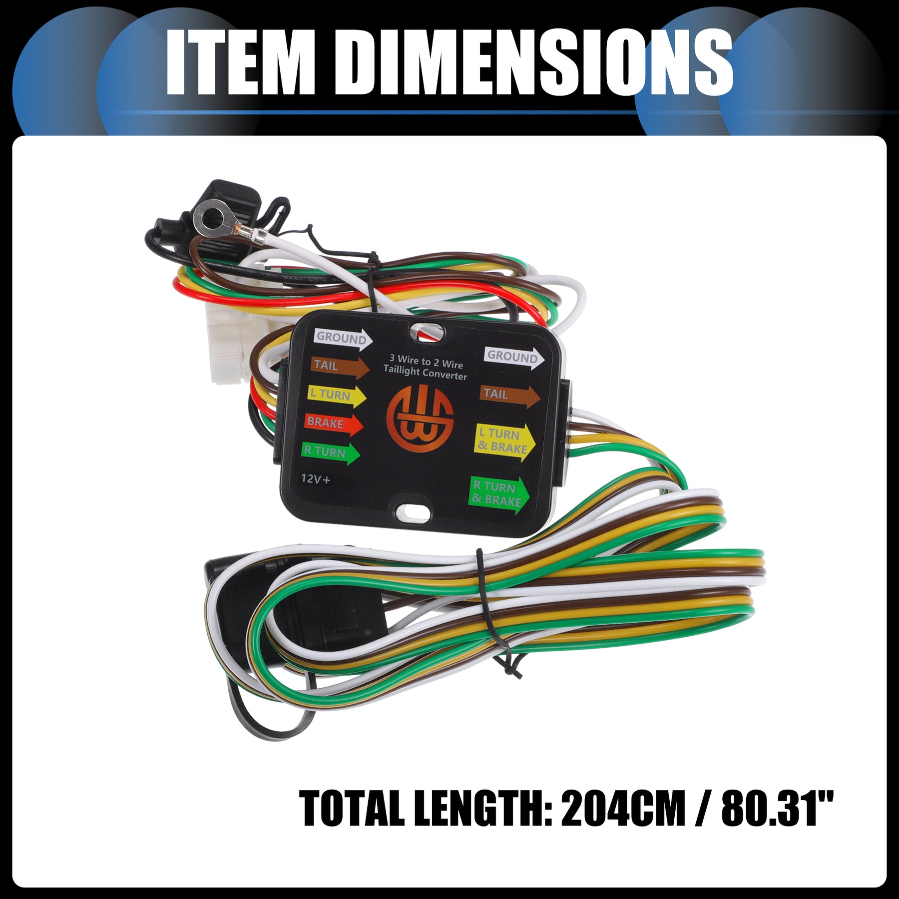 Vehicle 4-Pin Trailer Wiring Harness Kit, for Acura MDX 2014-2020 Black ...