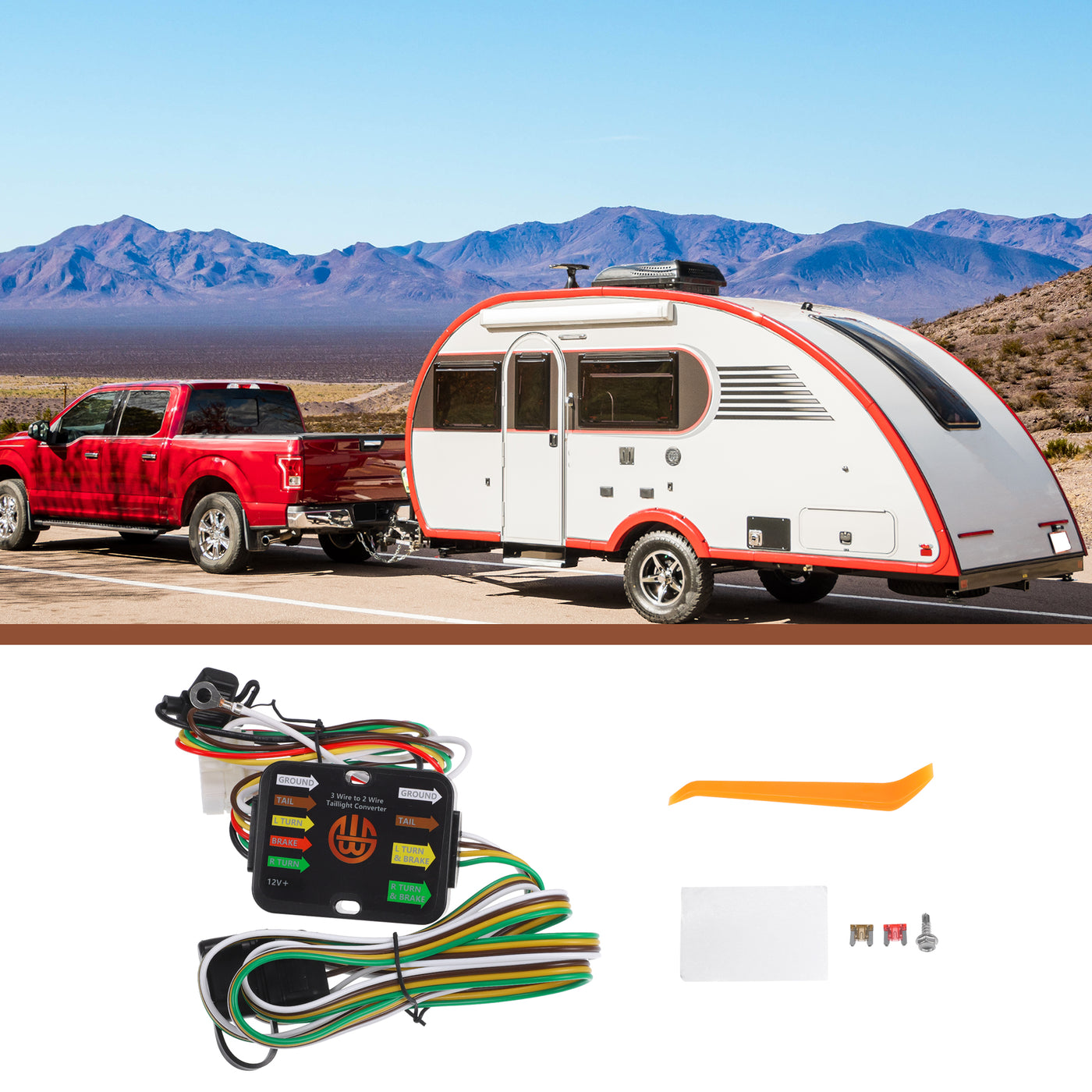 Vehicle 4-Pin Trailer Wiring Harness Kit, for Acura MDX 2014-2020 Black ...