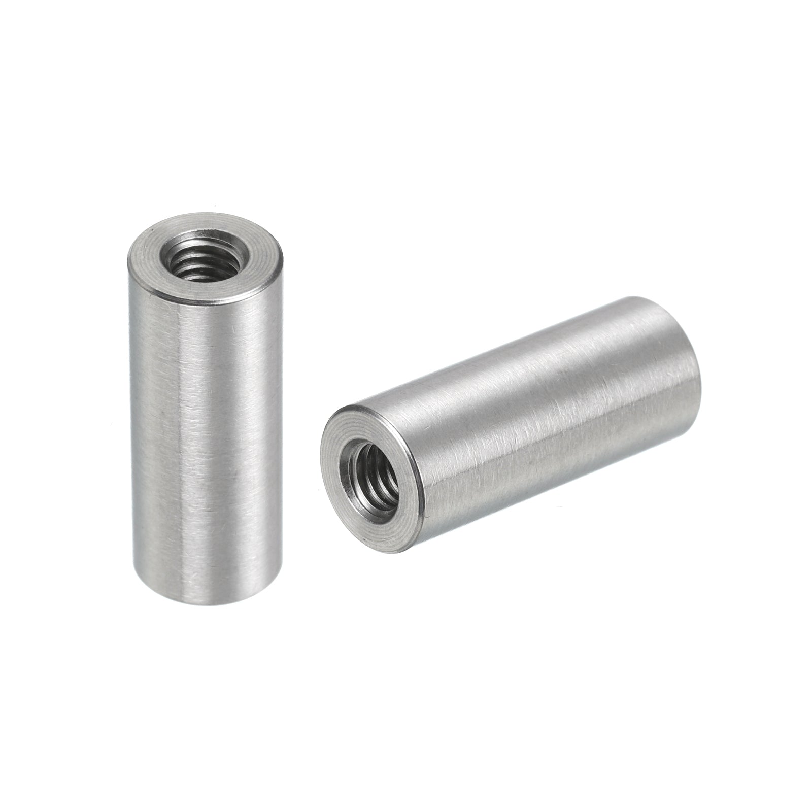 Uxcell 10Pcs M4 Round Connector Nuts, 304 Stainless Steel Coupling Nut ...