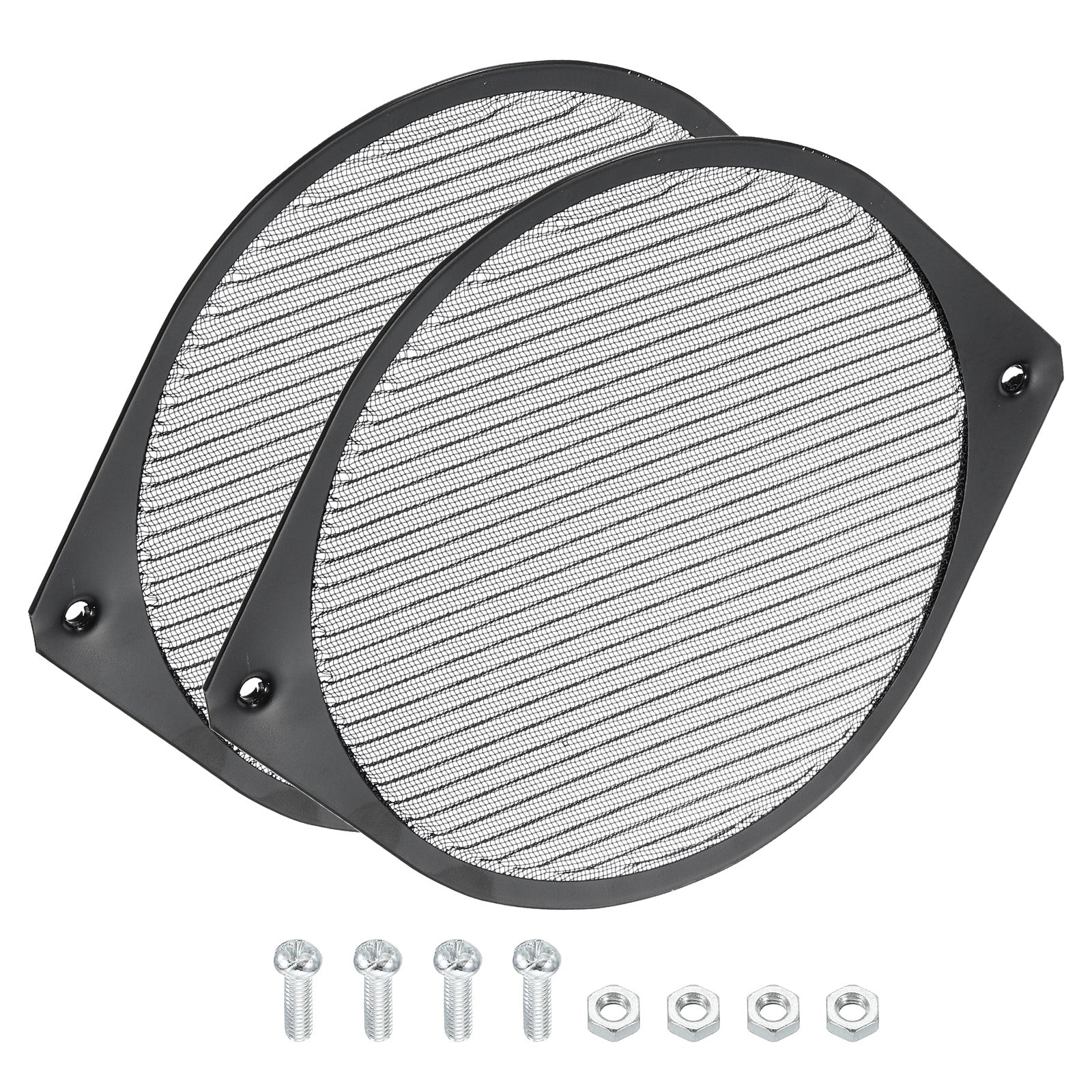 150mm Computer Fan Filter Grill with Screws, 2 Pack Aluminum Frame with ...