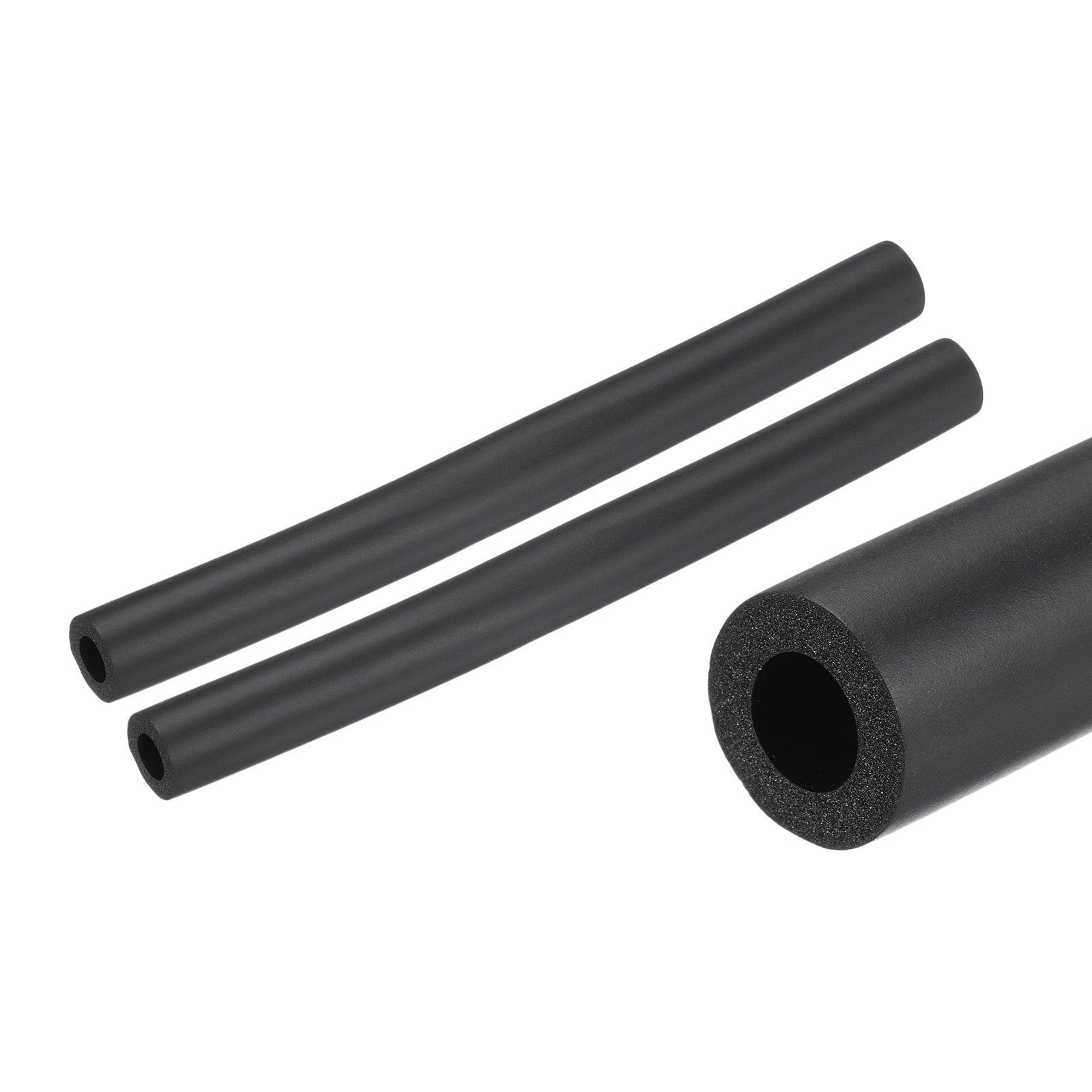 Uxcell 2pcs 10" Pipe Insulation Tube 13mm ID 23mm OD Foam Tubing for ...