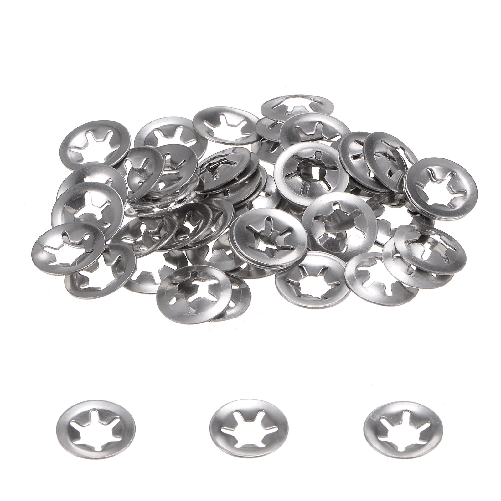 Uxcell 60pcs Internal Tooth Star Lock Washers M5 Stainless Steel ...