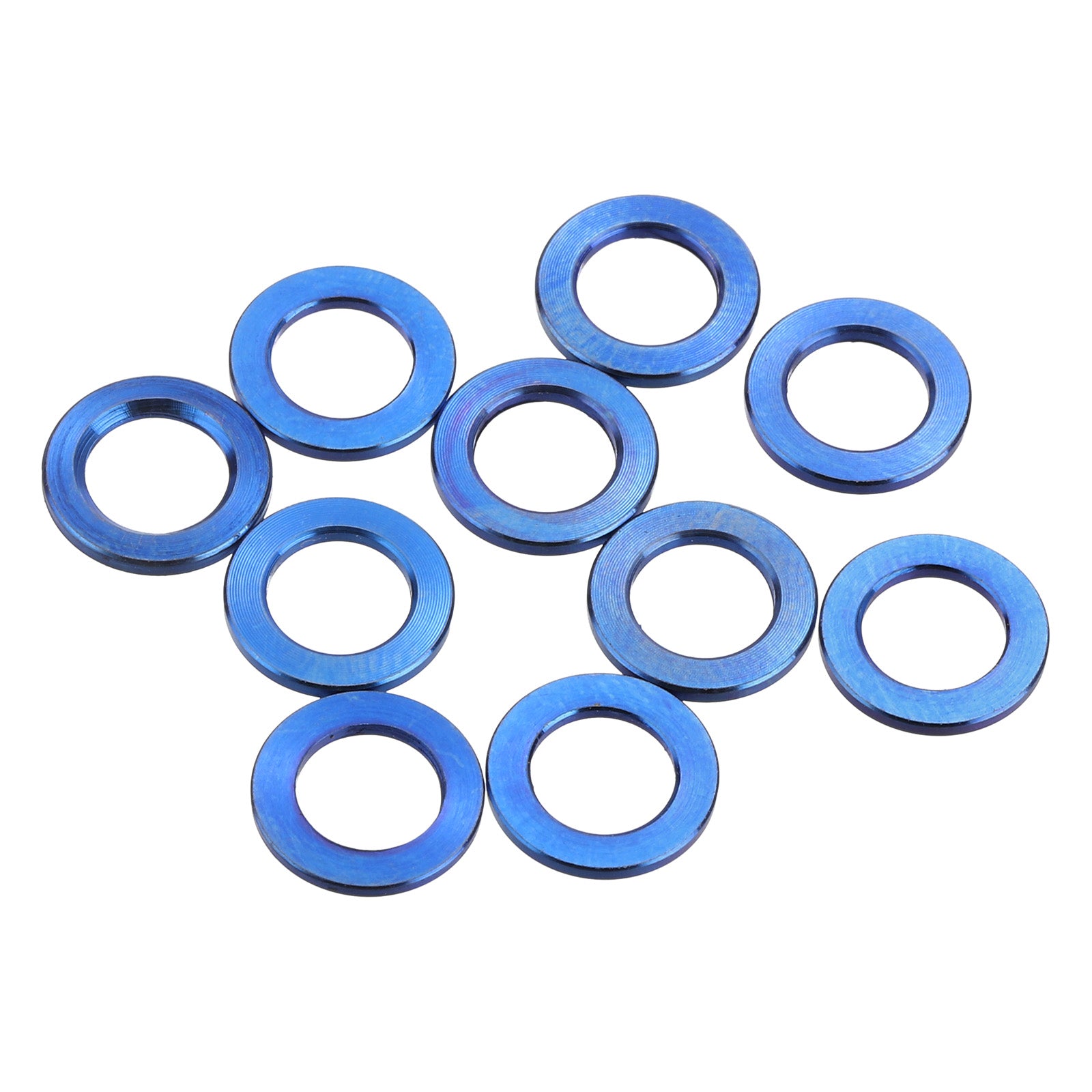 Uxcell 10 Pcs M6 Titanium Flat Washer Metric Flat Washer Blue | Harfington