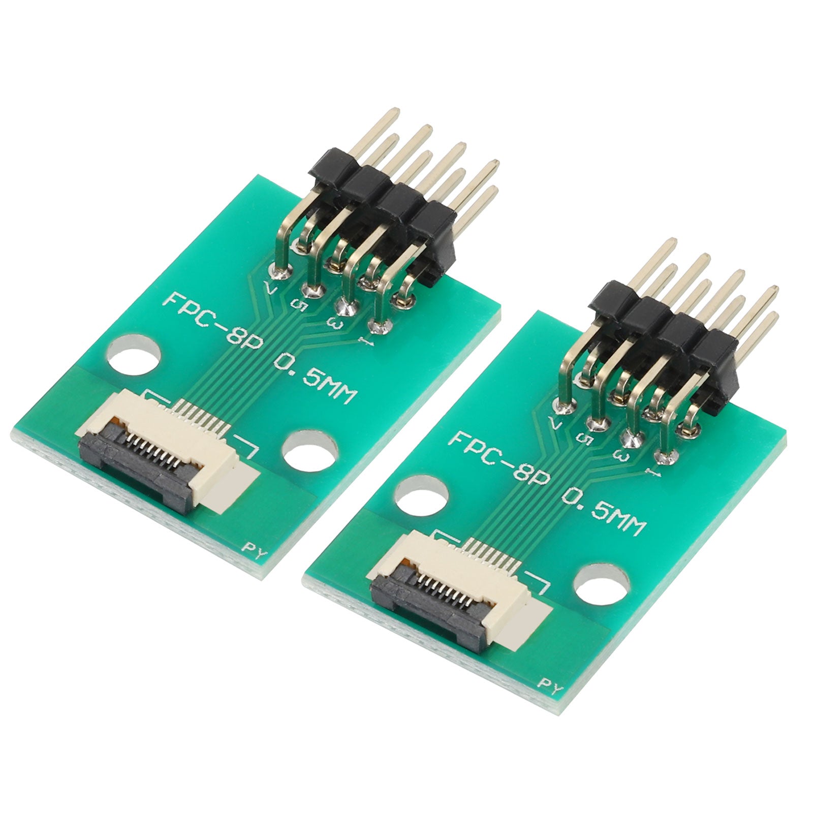 2pcs FFC FPC Connector Board 8 Pin 0.5mm Socket to 2.54mm Double Row ...