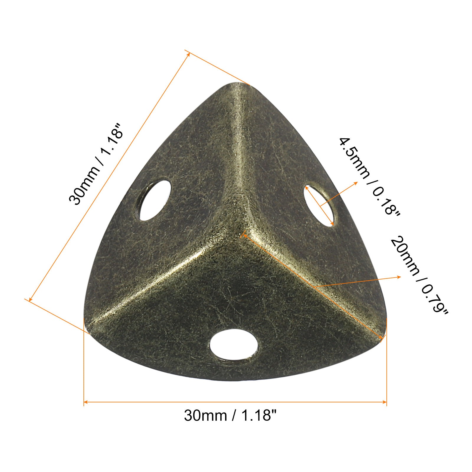 Uxcell 24 Pcs Metal Corner Protectors 1.18"x0.79" Corner Decorative ...