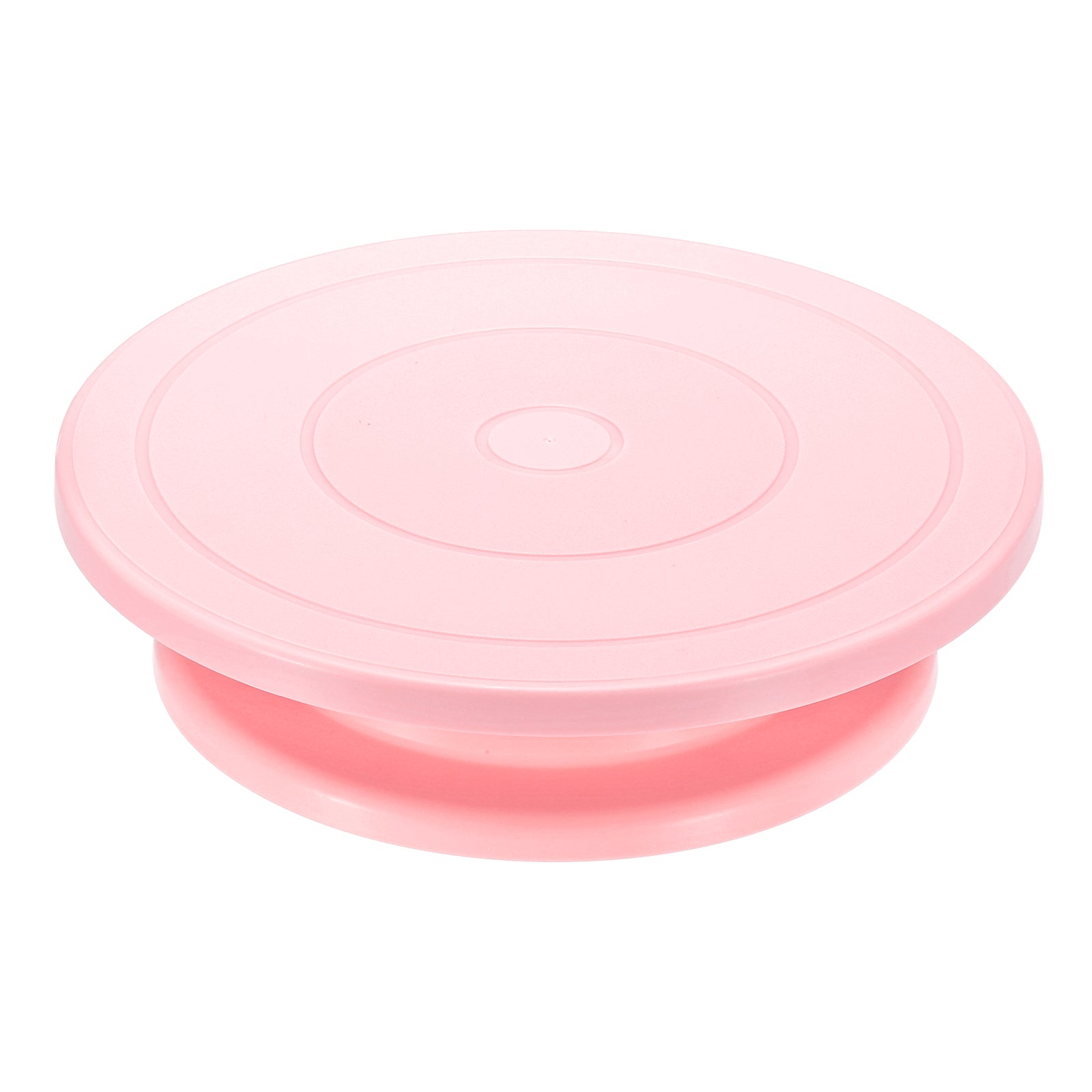 Cake Rotating Turntable 10.8 Inch Pink Piping Turntable Stand Plastic ...