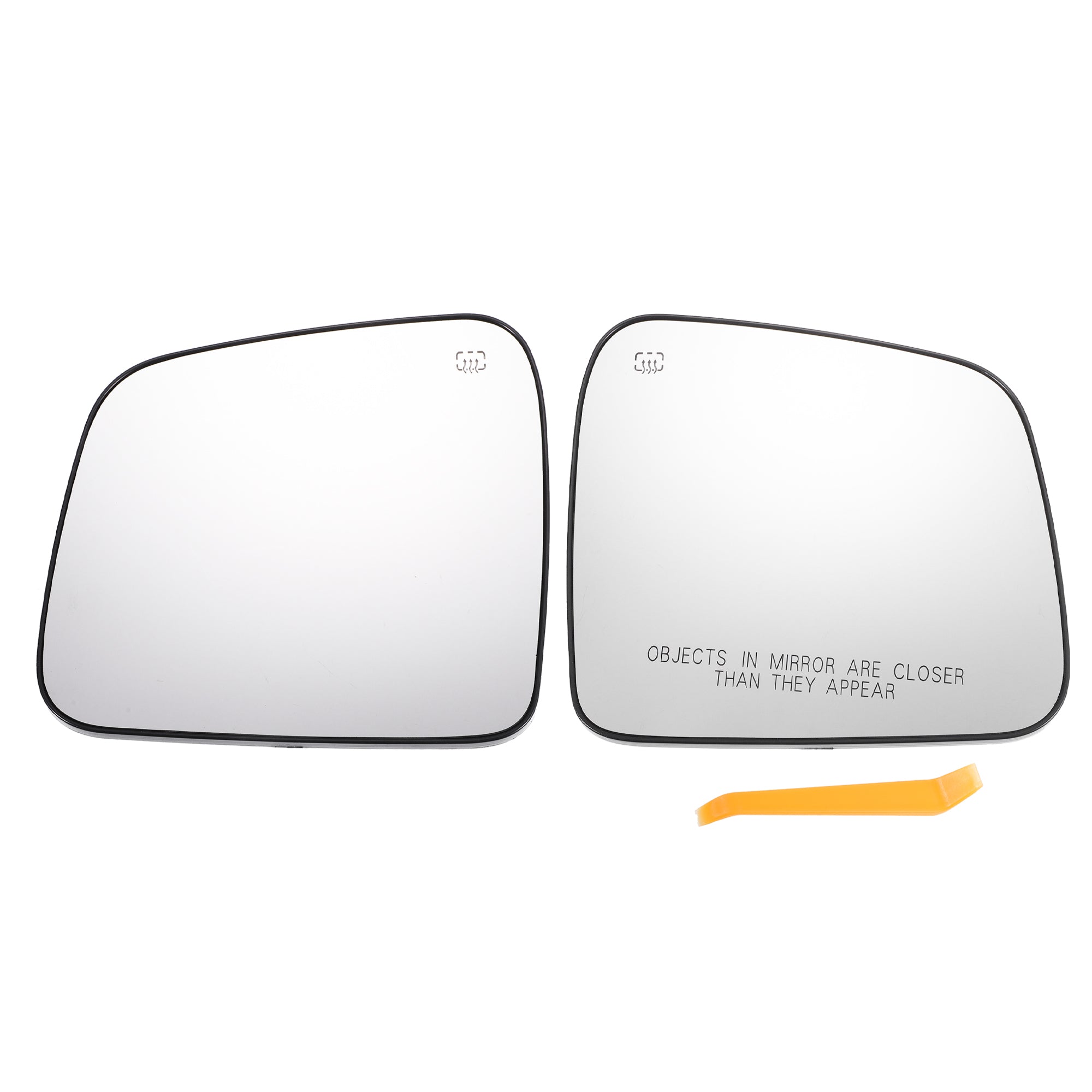 Pair Car Left Right White Mirror Glass w/ Back Heated for Dodge Durango ...