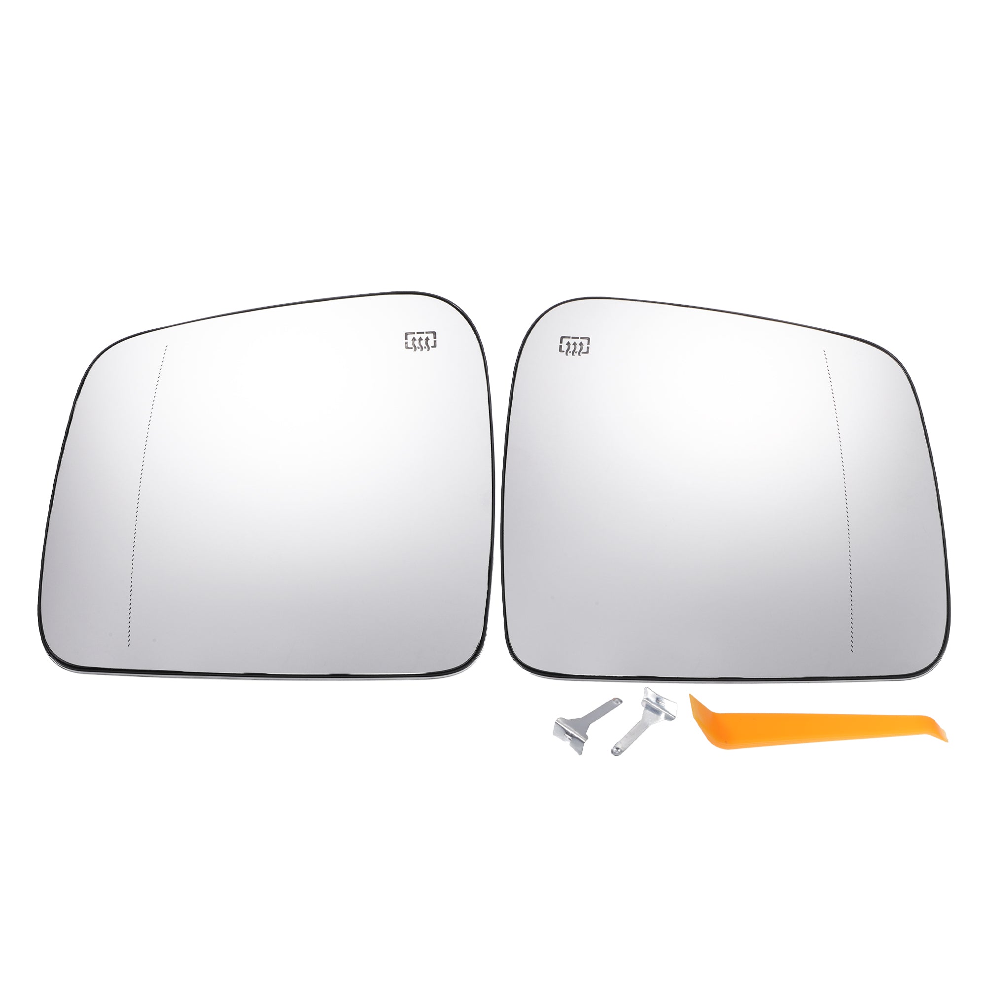 Pair Car Left Right White Mirror Glass w/ Back Heated for Jeep for ...