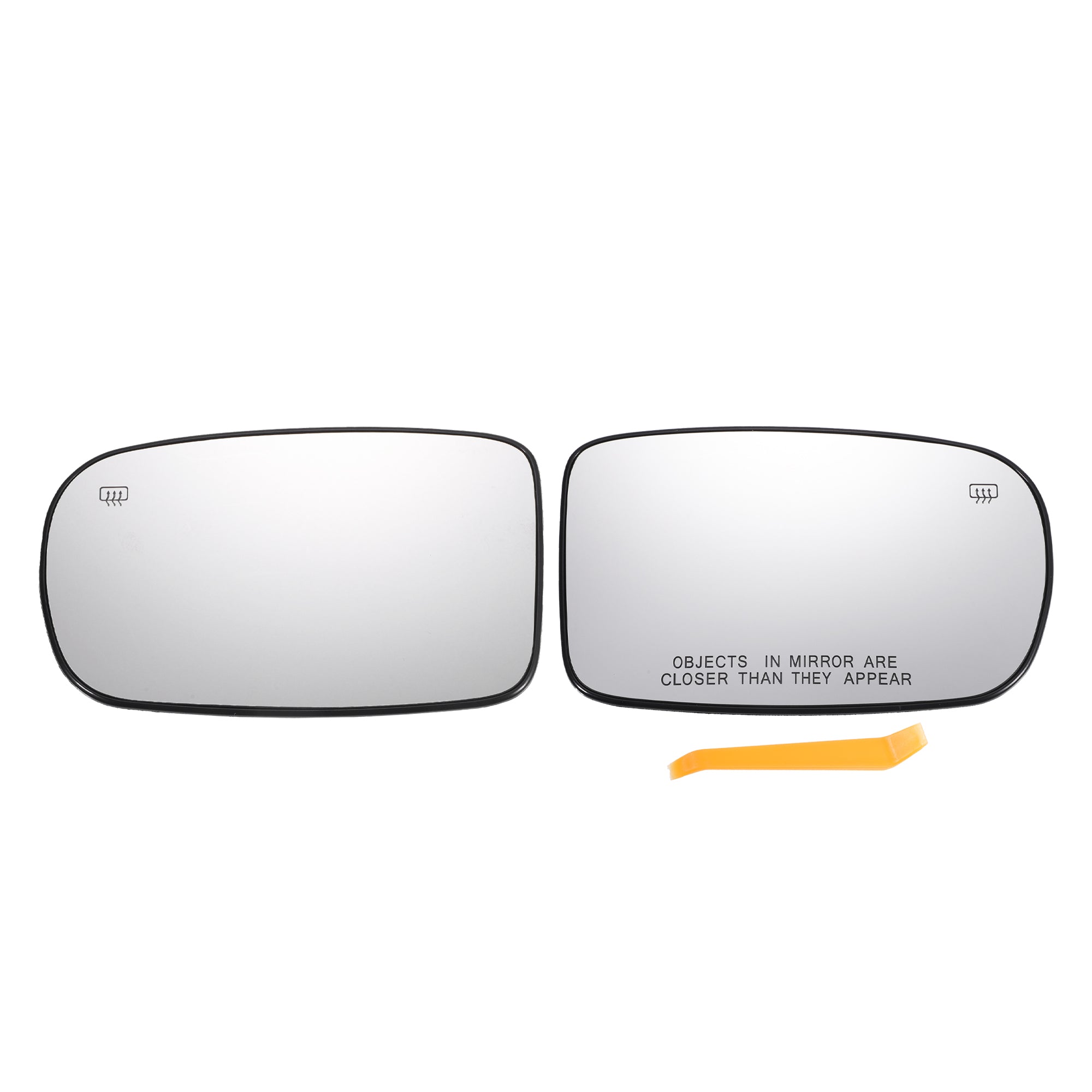 Pair Left Right White Mirror Glass w/ Back Heated for Chrysler for ...