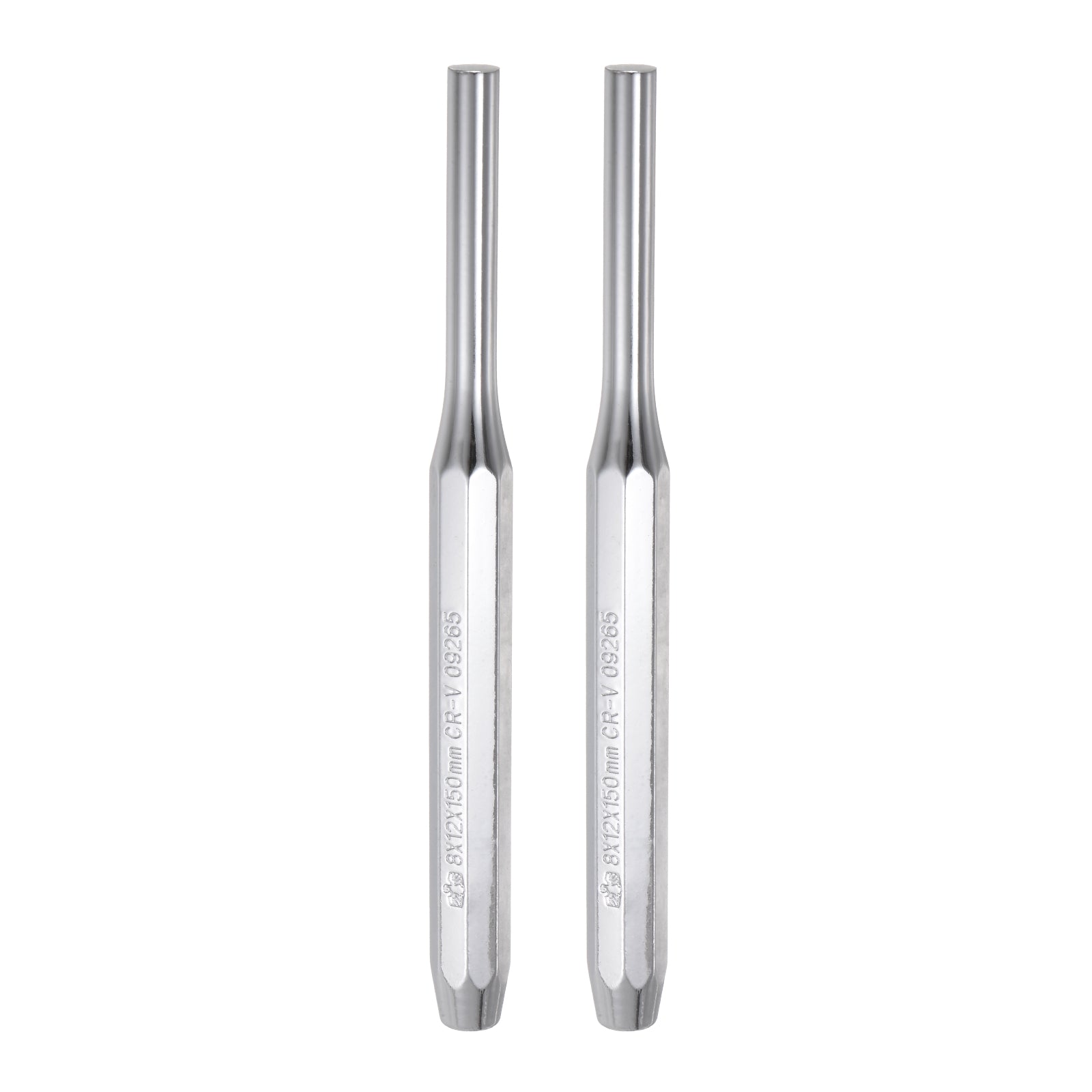 2pcs Roll Pin Punch 8x12x150mm CR-V Steel Round Tip Non-marring Line-up ...