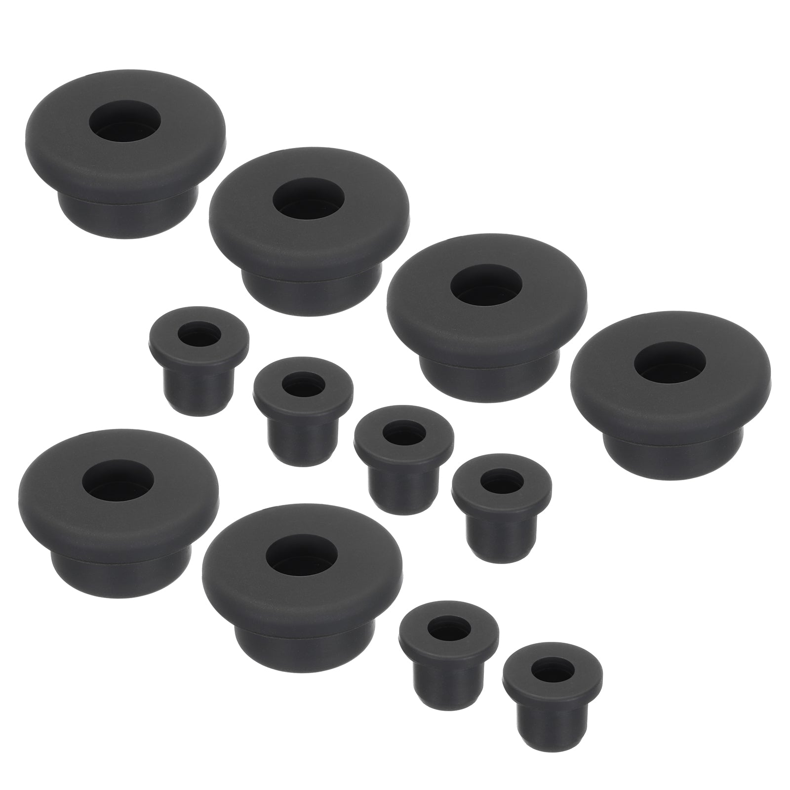 t Shape Rubber Grommet Mount Dia 20mm/10mm,ID 10mm/6mm Black Seal ...