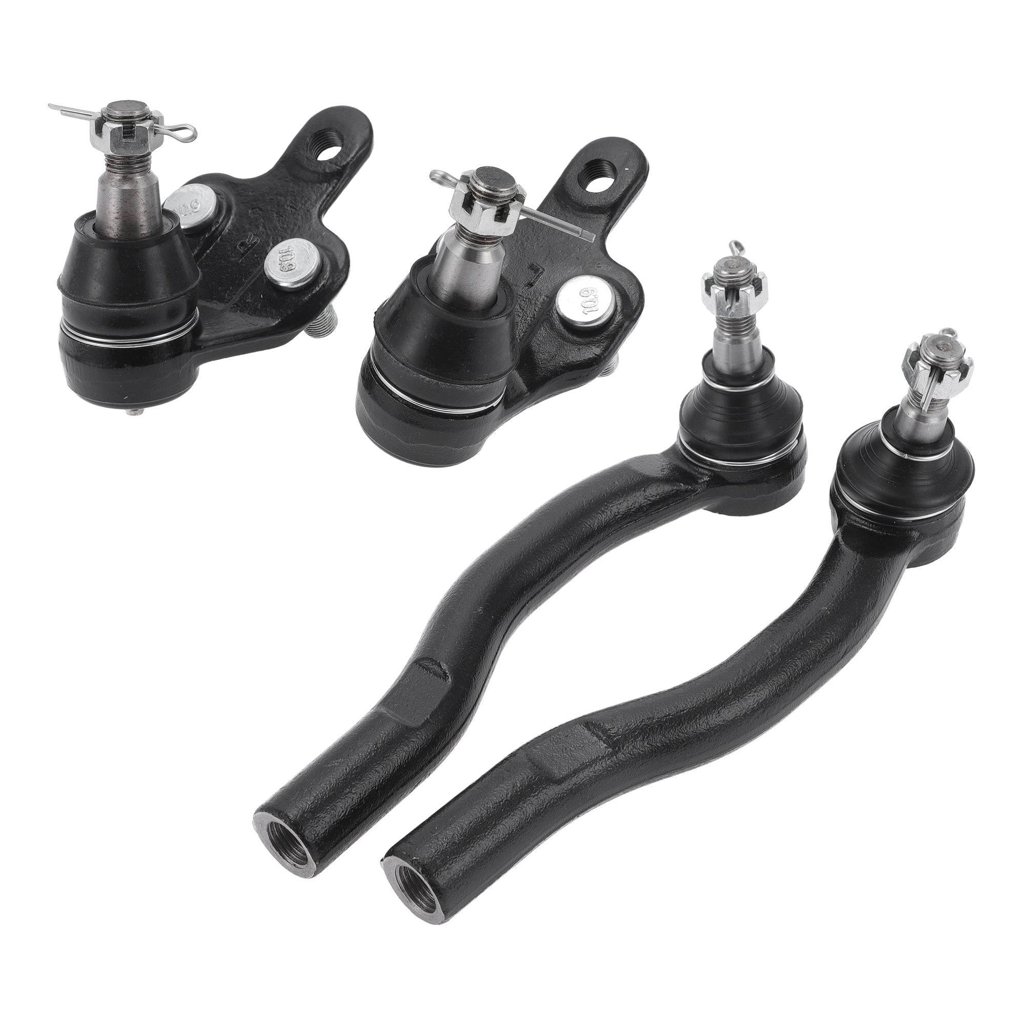 4 Pcs Front Suspension Kit Outer Tie Rod Ends Lower Ball Joint for ...