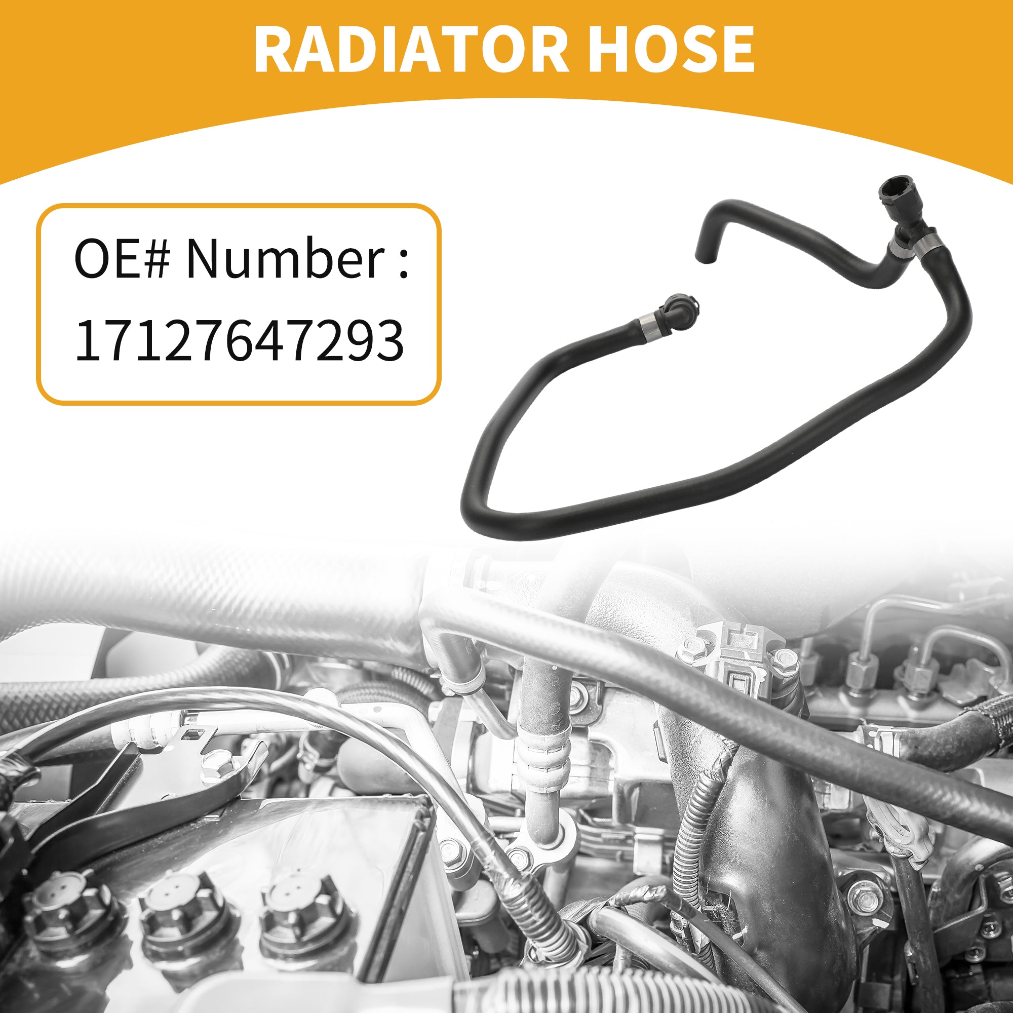 Radiator Hose No.17127647293 - Car Engine Coolant Reservoir Water Tank ...
