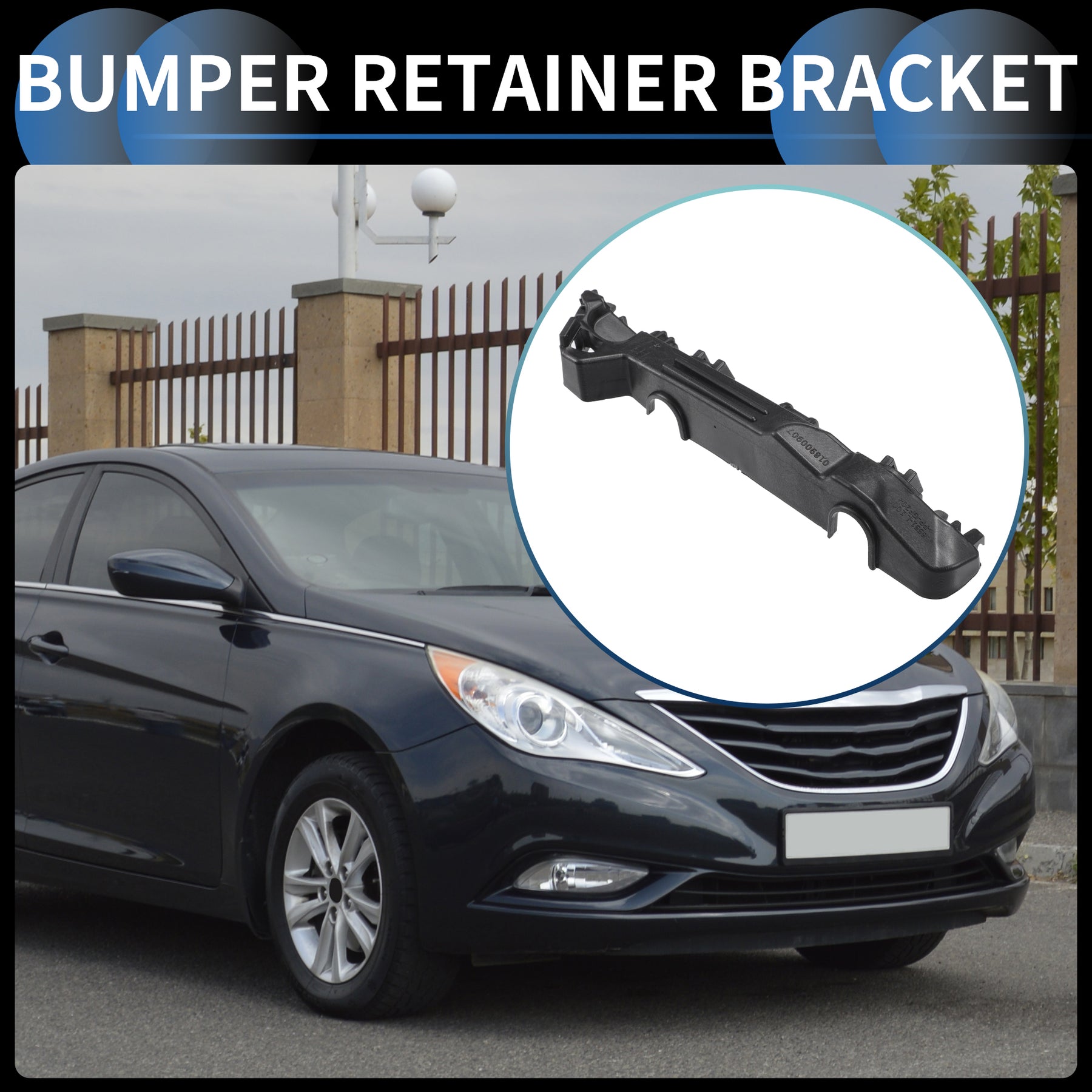 Bumper Support Bracket, Left Side Front Bumper Retainer Bracket Hold ...