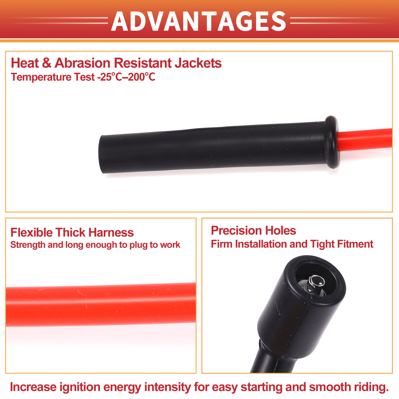 Car Spark Plug Coil Wires Ignition Coil Harness Cable Fit for Chevrolet ...