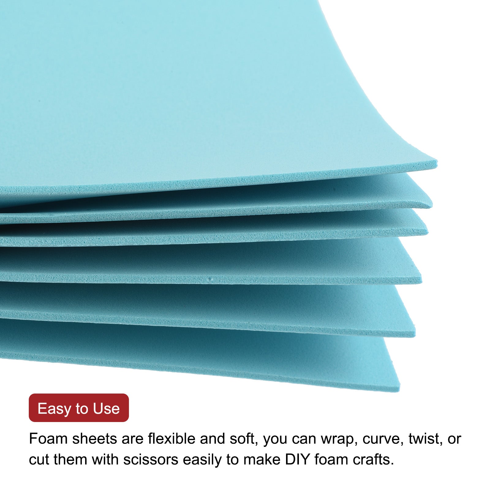 10Pack EVA Foam Sheets Light Blue 7.8"x5.9" 2mm Foam Sheets for Crafts ...