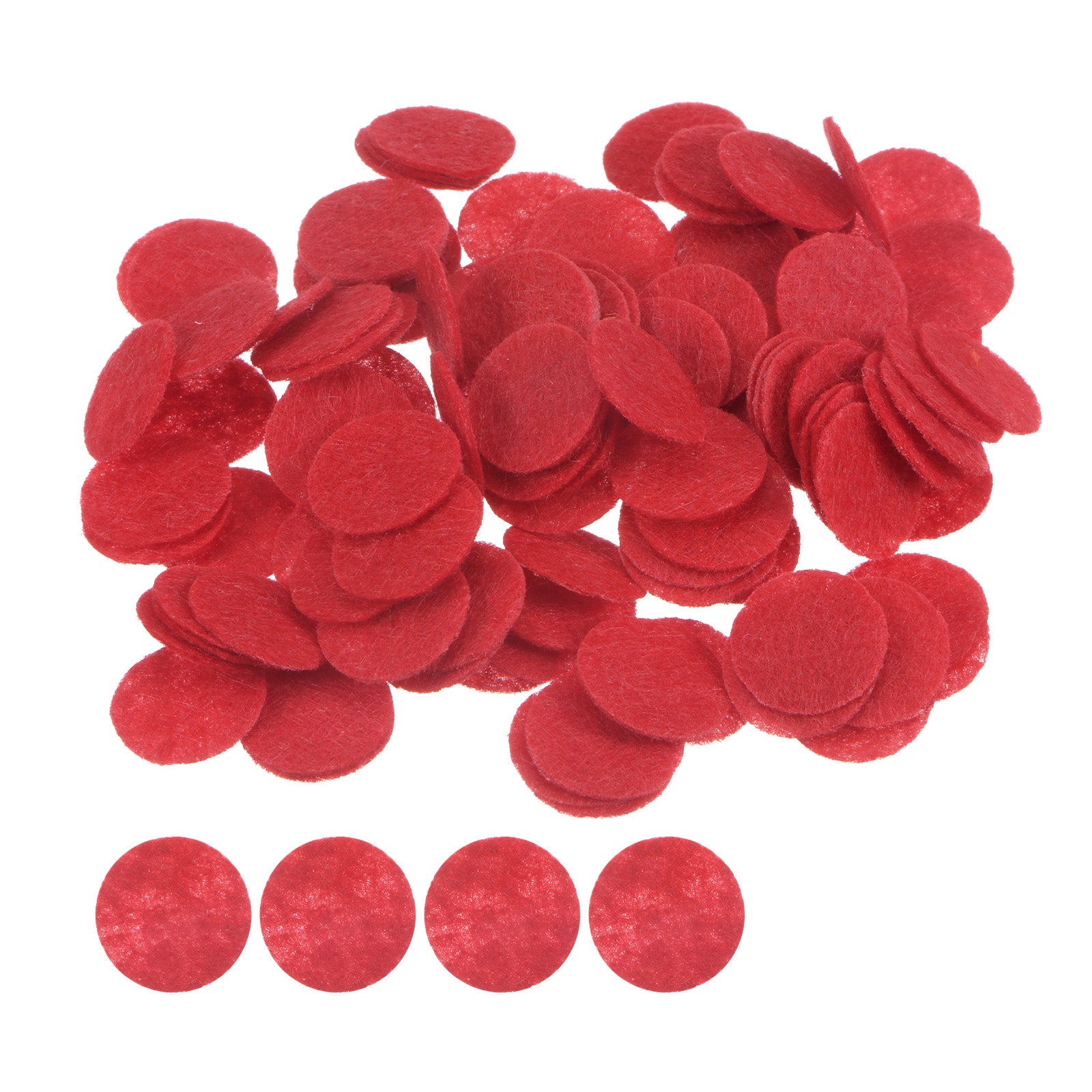 200pcs Round Felt Circles, 15mm 5/8" Craft Felt Pads Non-Woven Fabric ...