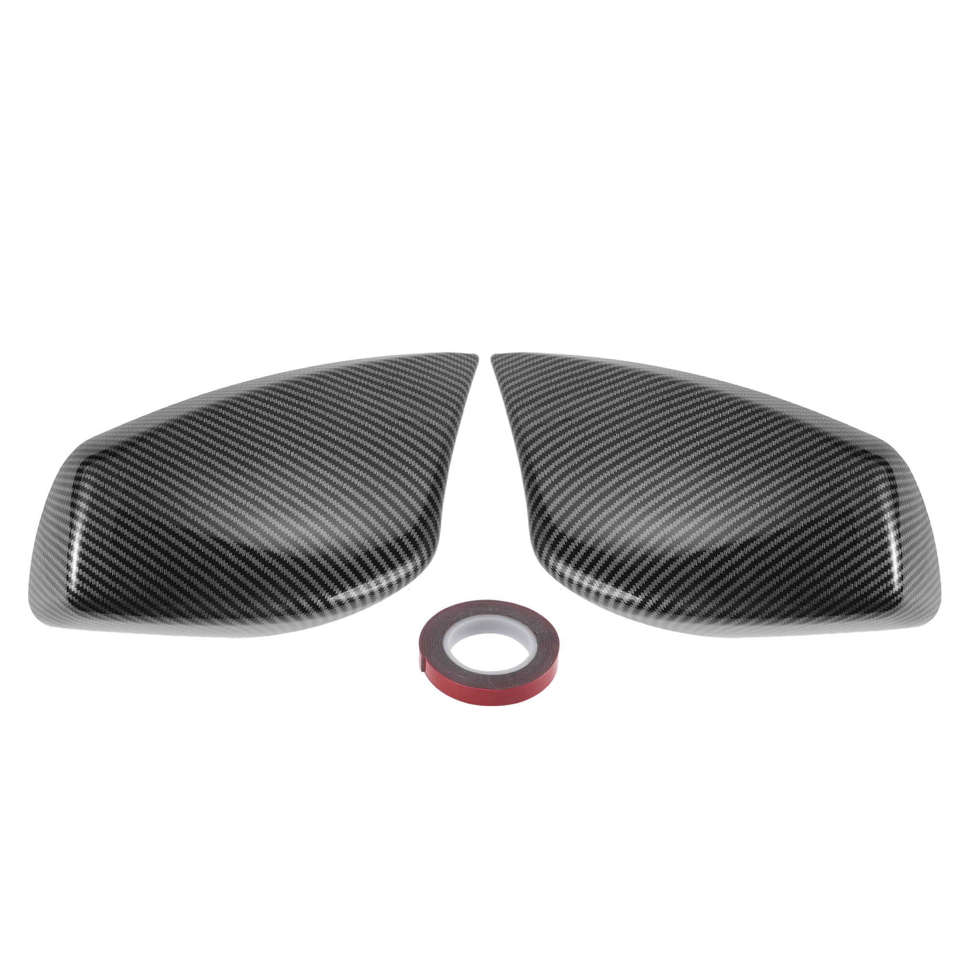 Pair Rearview Mirror Cover Overlay Black Carbon Fiber for BMW E60 E61 ...