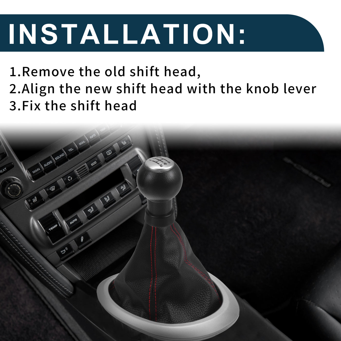 5 Speed Manual Gear Shifter Knob with Cover for Suzuki Swift | Gearbox ...