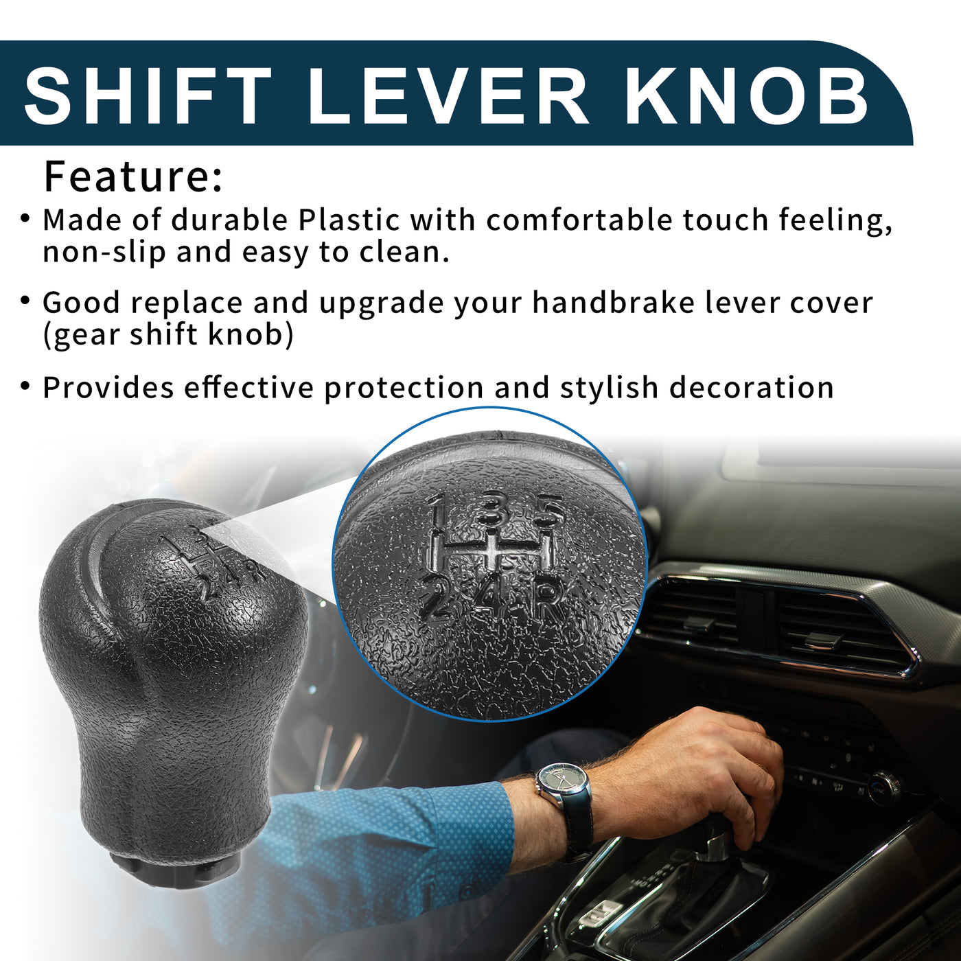 5 Speed Manual Gear Shifter Knob for Toyota Hilux Durable | Front Automotive Gearbox Stick ...