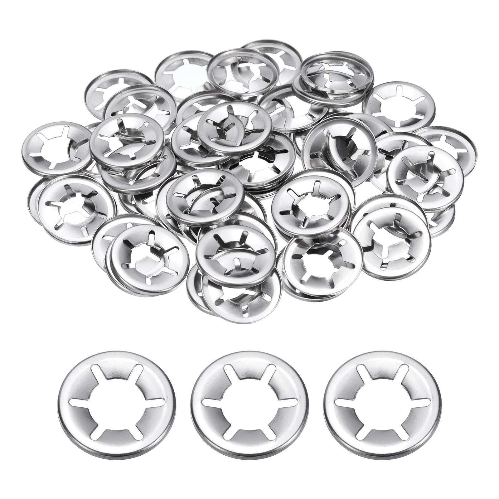 Uxcell 60pcs Internal Tooth Star Lock Washers M14 Quick Locking Washers ...