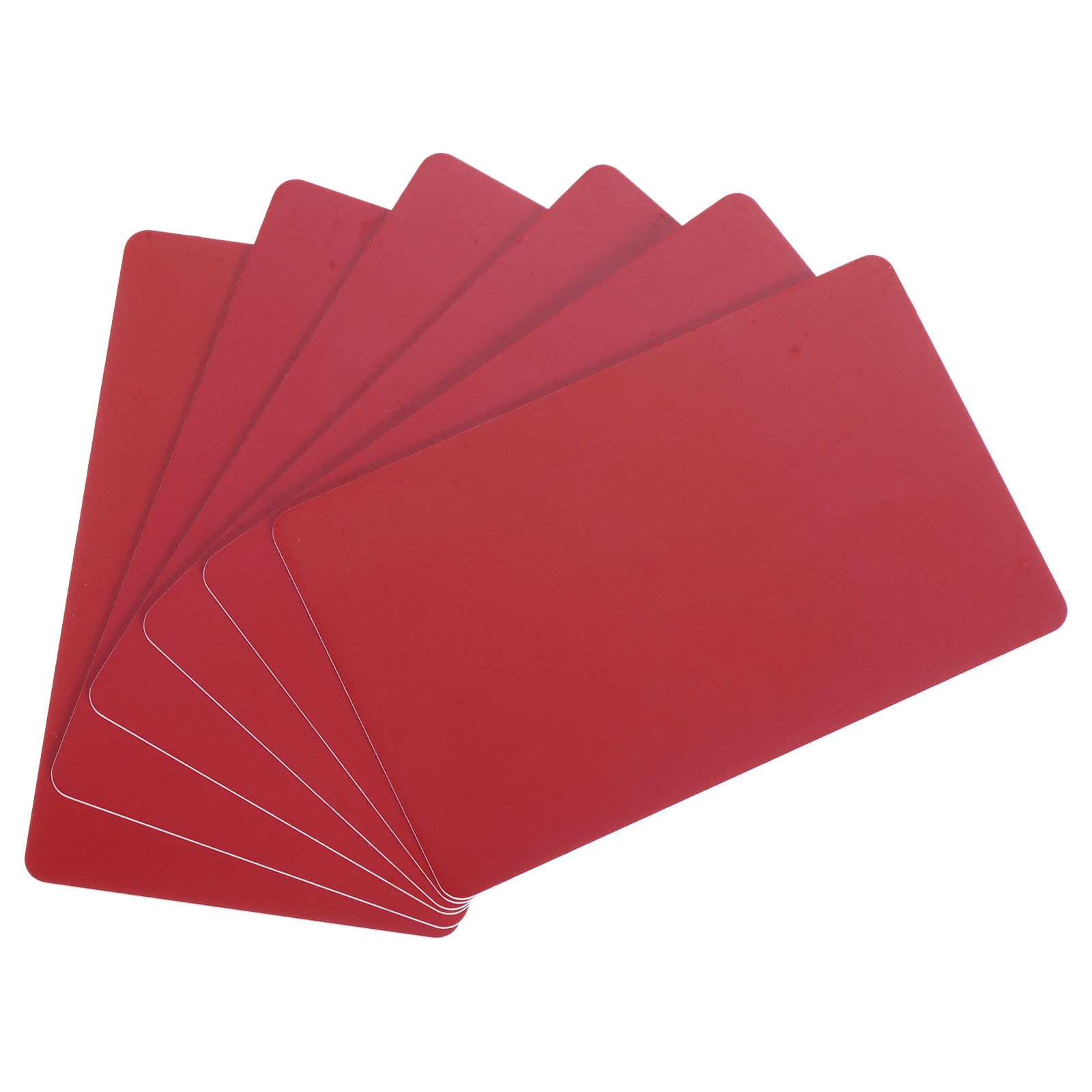 30 Mil Graphic Quality Red Blank PVC Card for ID Badge Printer, 40 Pack ...