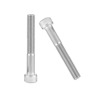18-8 Stainless Steel Partially Threaded Socket Head Screws Silver Tone ...