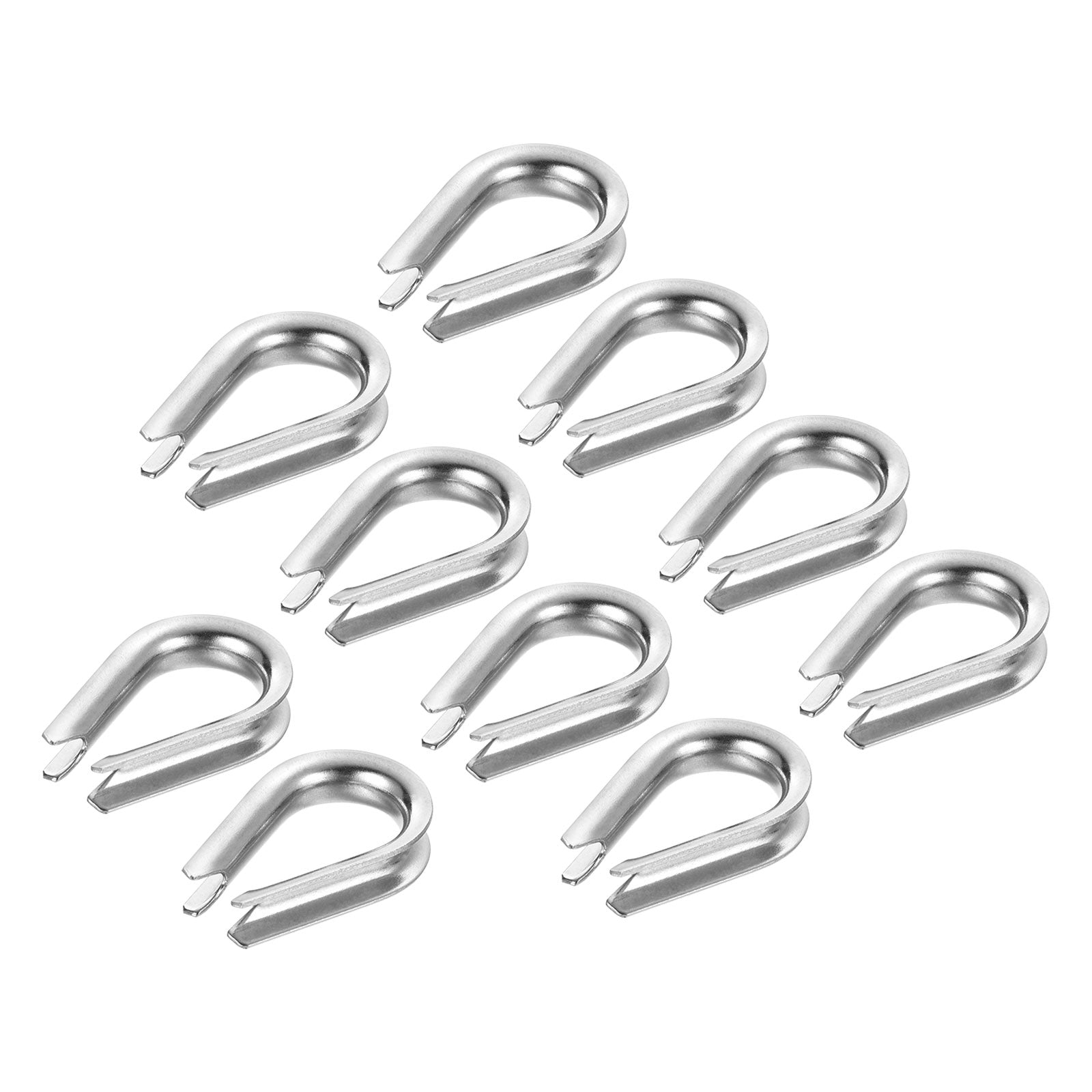 4mm 3/16Inch Wire Rope Thimble 10Pcs Cable Thimbles 304 Stainless Steel ...