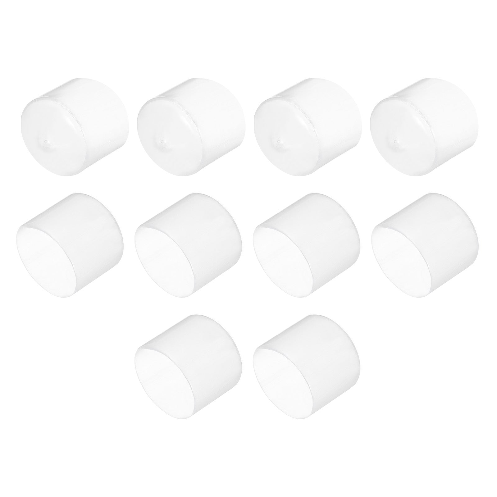 Uxcell 10pcs Rubber End Caps 35mm 1.4" ID Screw Thread Protectors Clear ...