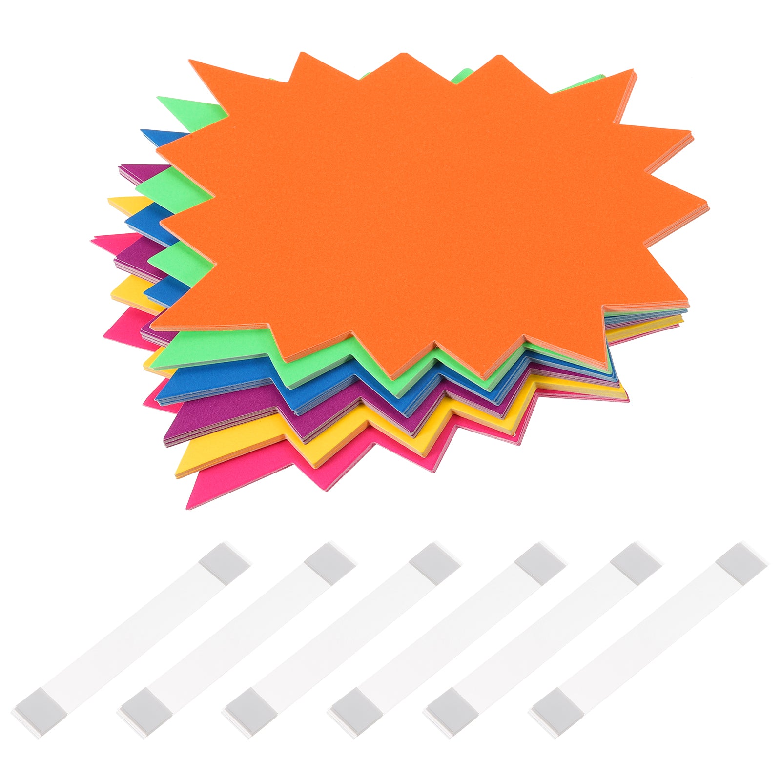 Blank Star Sale Signs Price Tags Fluorescent Star Pricing Labels ...