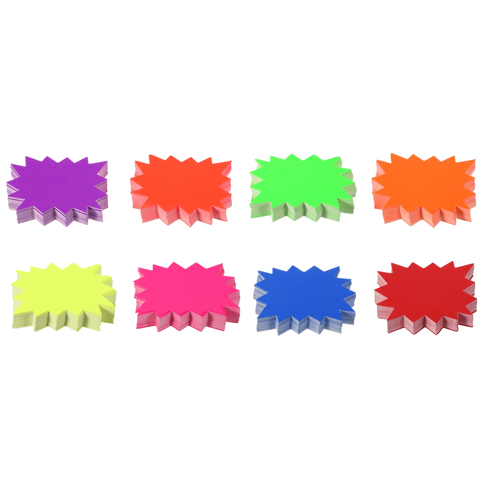 Blank Star Sale Signs Price Tags Fluorescent Star Pricing Labels 90x70 ...