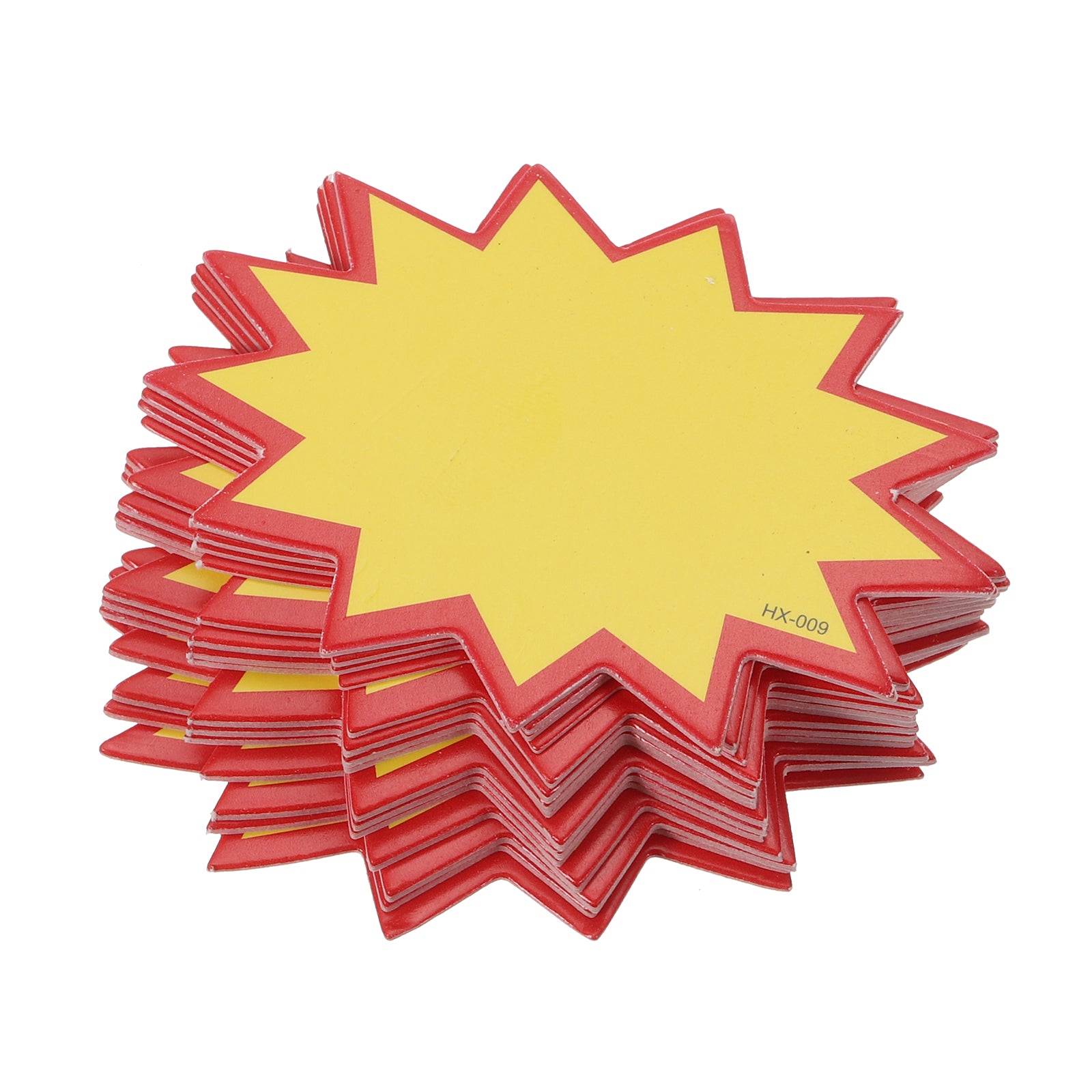 Blank Star Burst Sale Signs Price Tags Fluorescent Star Pricing Labels ...