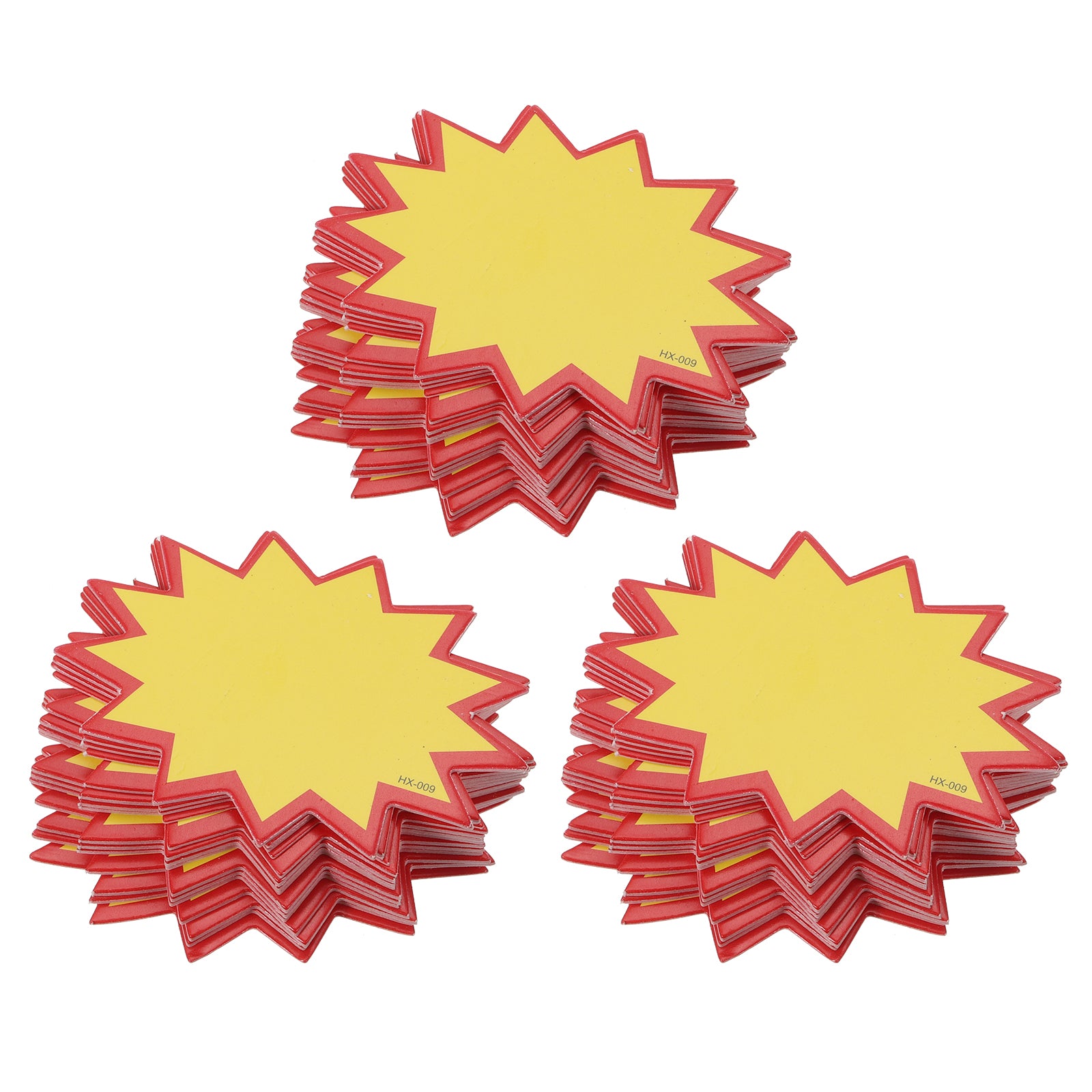 Blank Star Burst Sale Signs Price Tags Fluorescent Star Pricing Labels ...