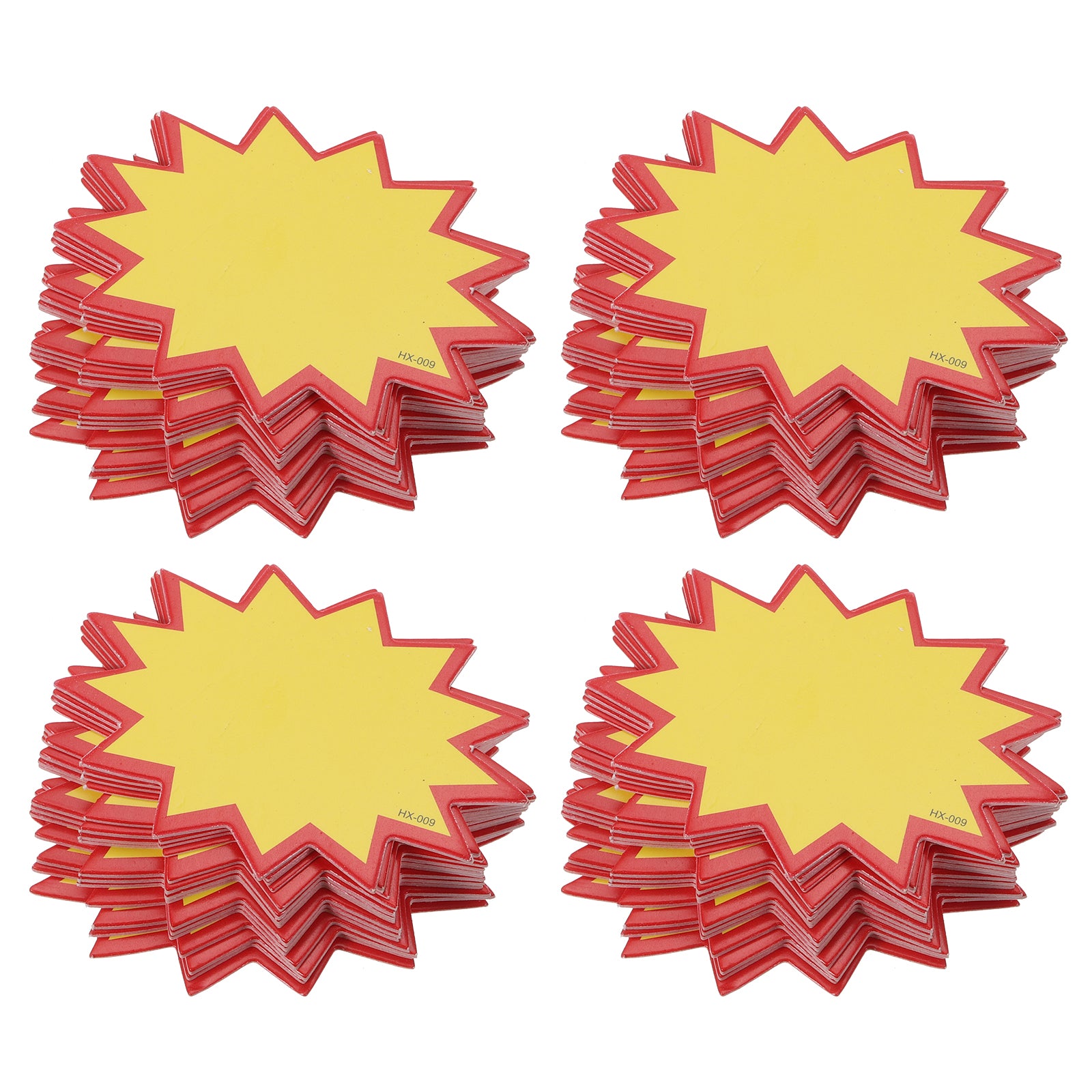 Blank Star Burst Sale Signs Price Tags Fluorescent Star Pricing Labels ...