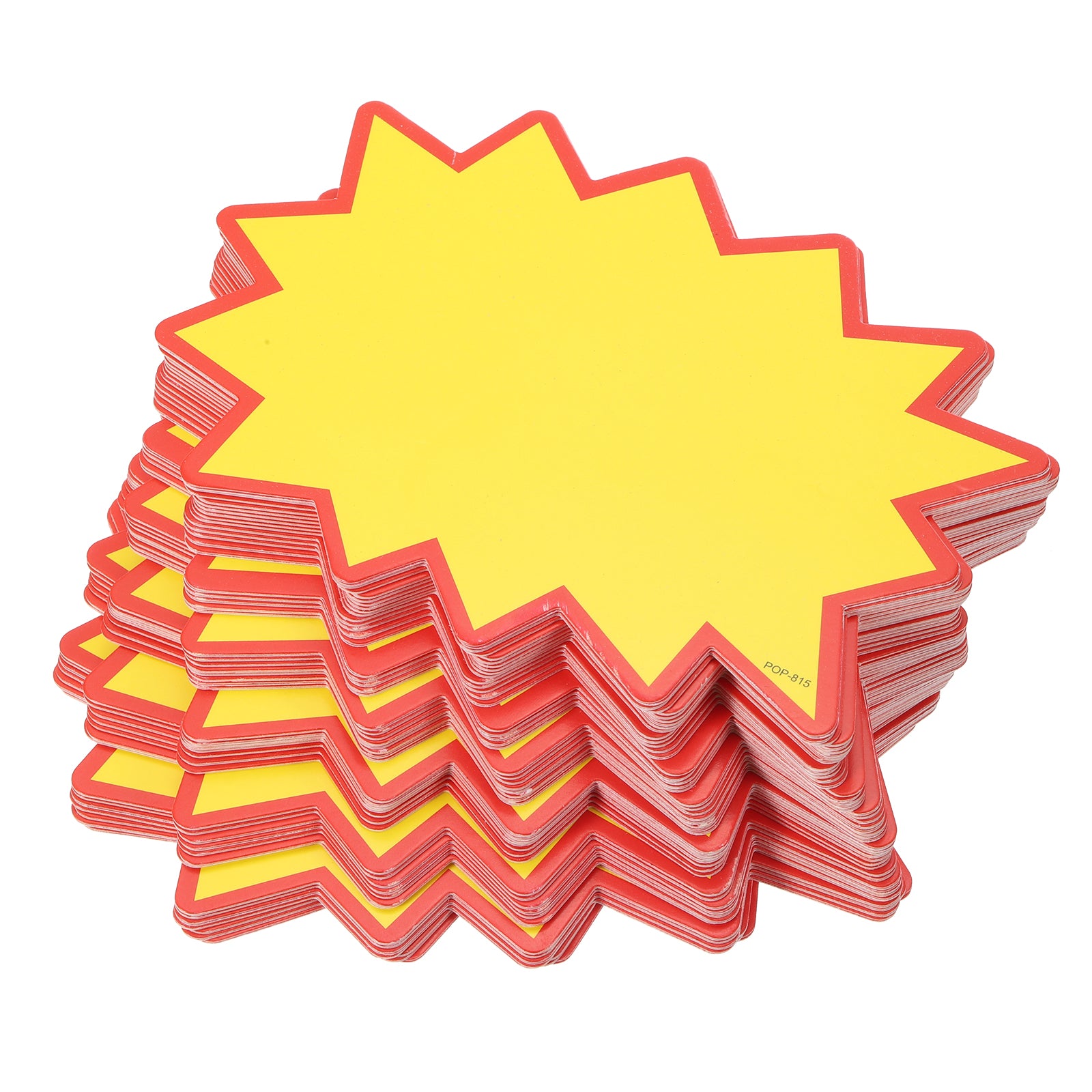 Blank Star Burst Sale Signs Price Tags Fluorescent Star Pricing Labels ...