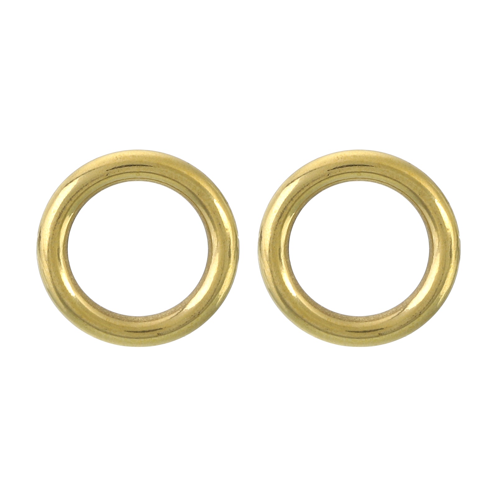 Uxcell 2Pcs O Ring Buckle 13mm/0.51", Brass Seamless Welded Circle Loop ...