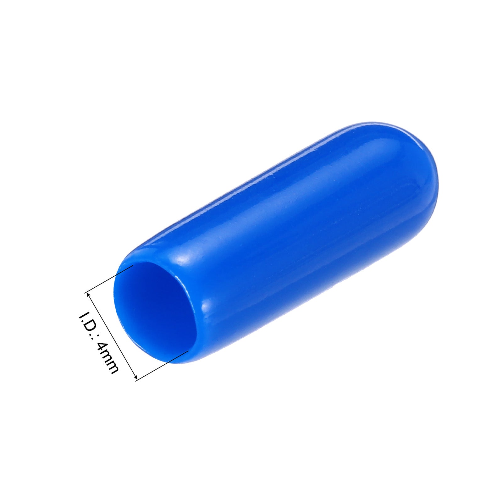 Uxcell 20pcs Rubber End Caps 4mm(0.2") ID Vinyl PVC Round Tube Bolt Cap ...