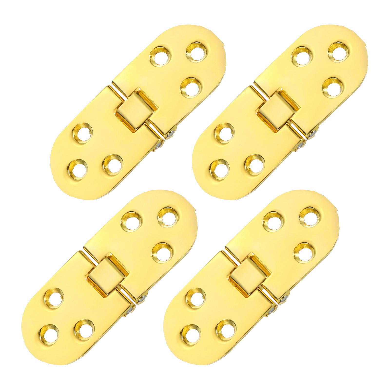 Uxcell Folding Table Hinge, 4pcs Zinc Alloy 180 Degree Table Hinges ...