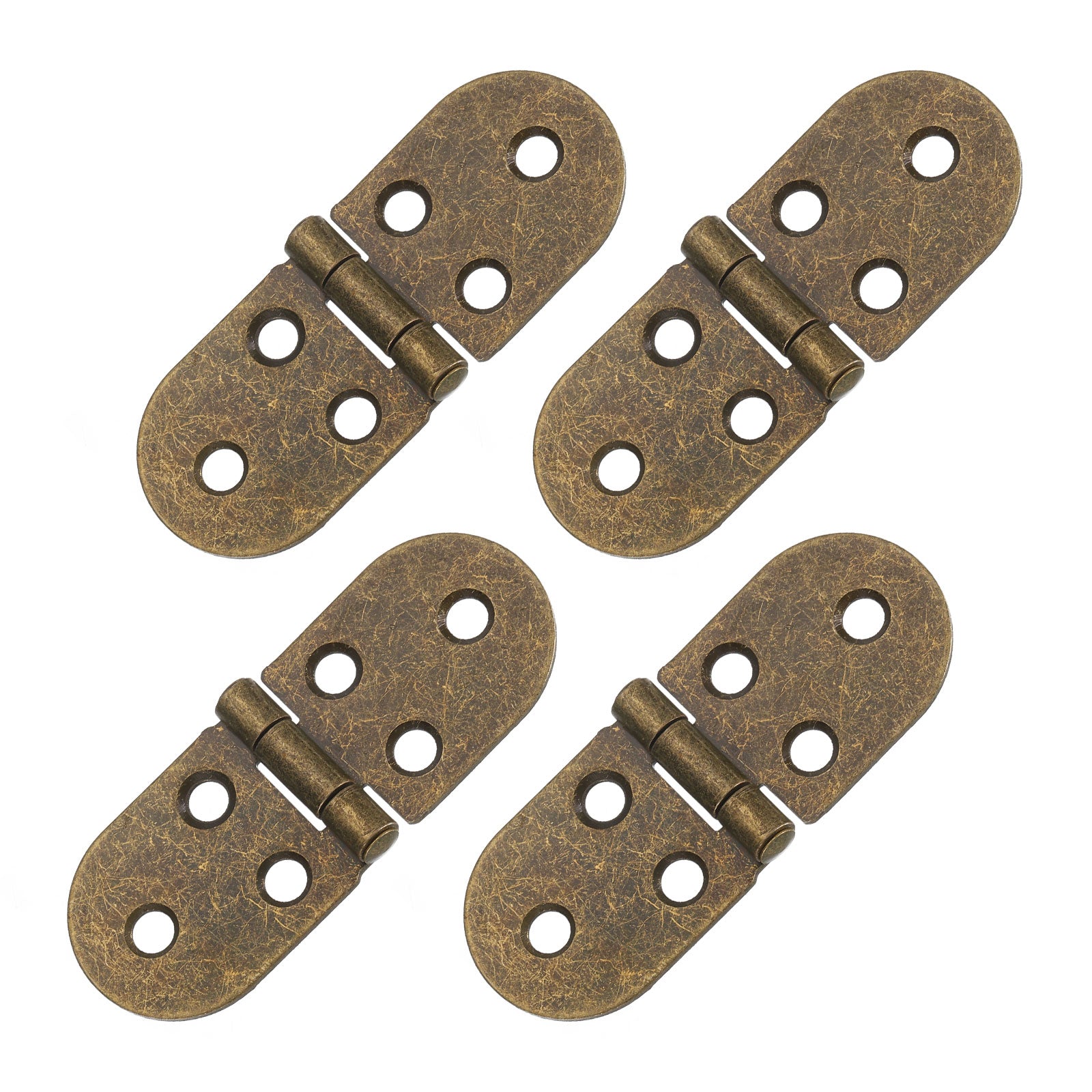 Uxcell Folding Table Hinge, 4pcs Iron 270 Degree Table Hinges, Bronze ...