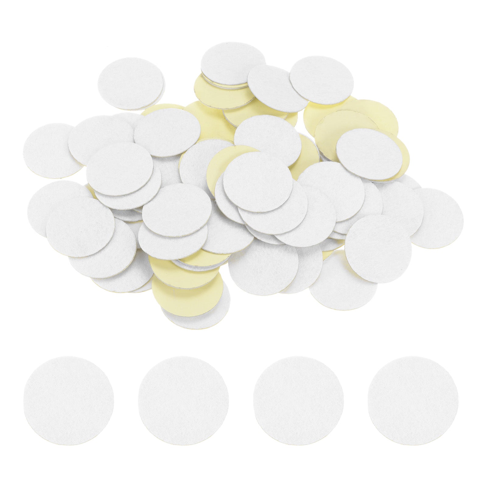 100pcs Round Adhesive Felt Circles, 30mm 1-1/4" Pre Cut Felt Craft ...