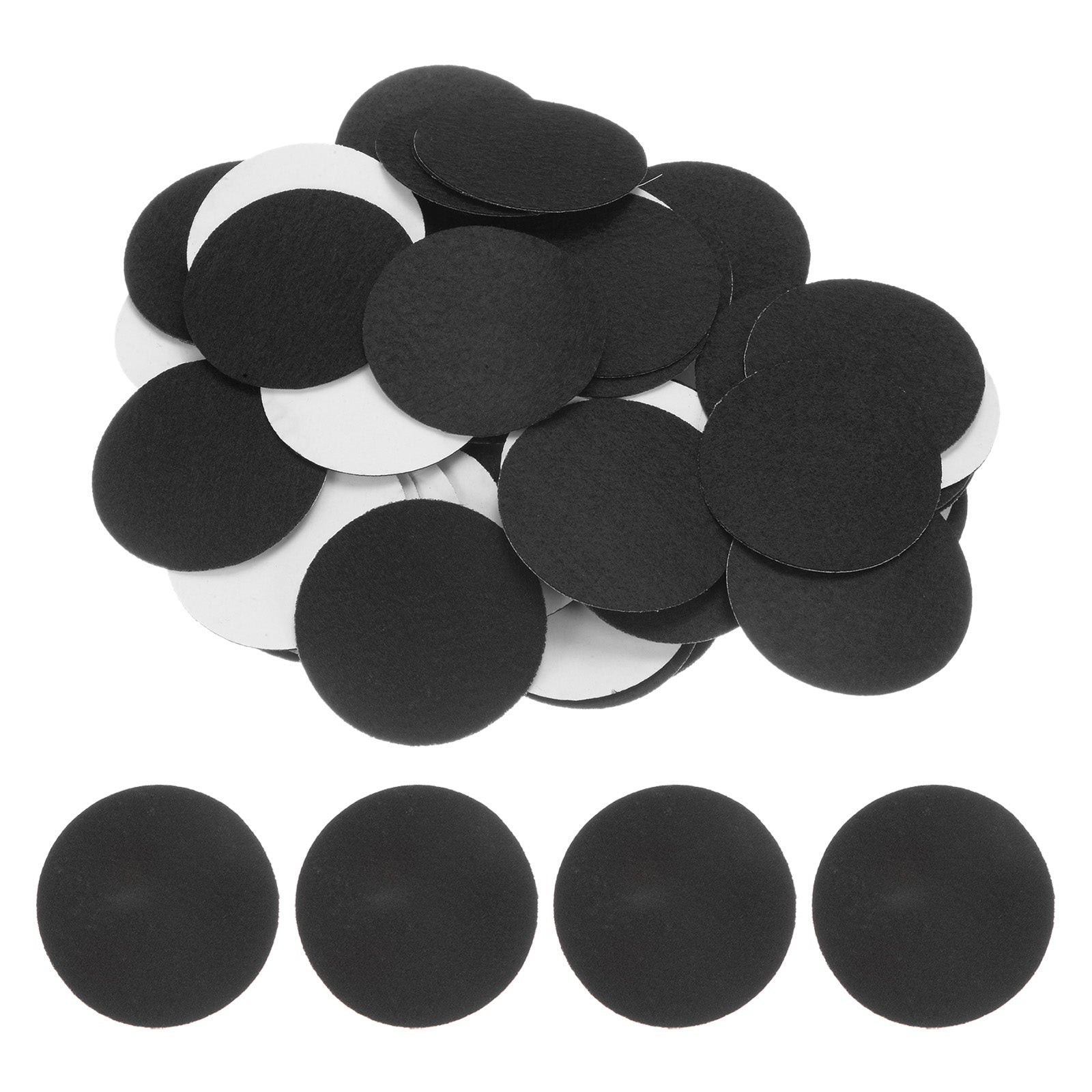 100pcs Round Adhesive Felt Circles, 65mm 2.5" Pre Cut Felt Craft ...