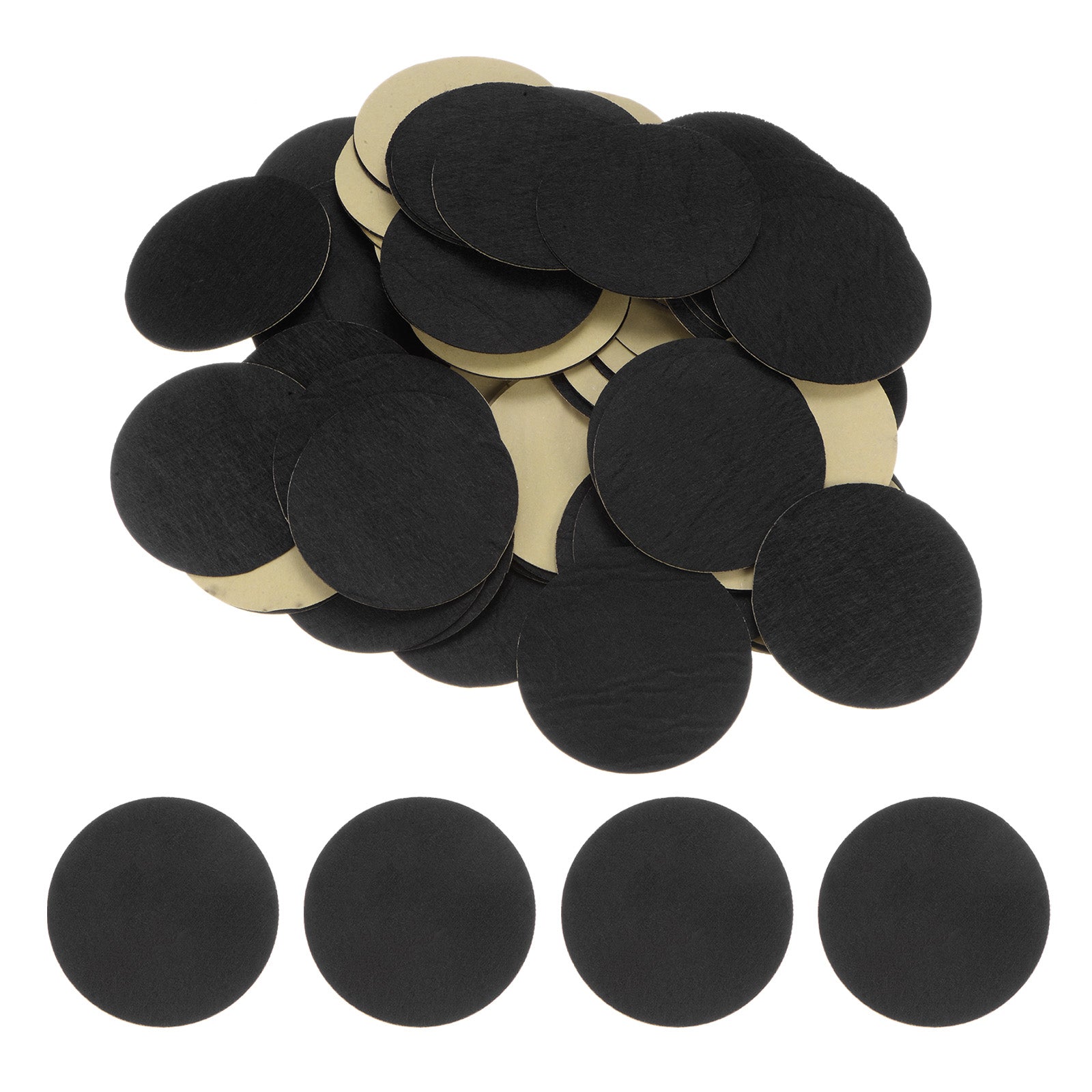 100pcs Round Adhesive Felt, 67mm 3" Craft Stickers Non-Woven Fabric ...