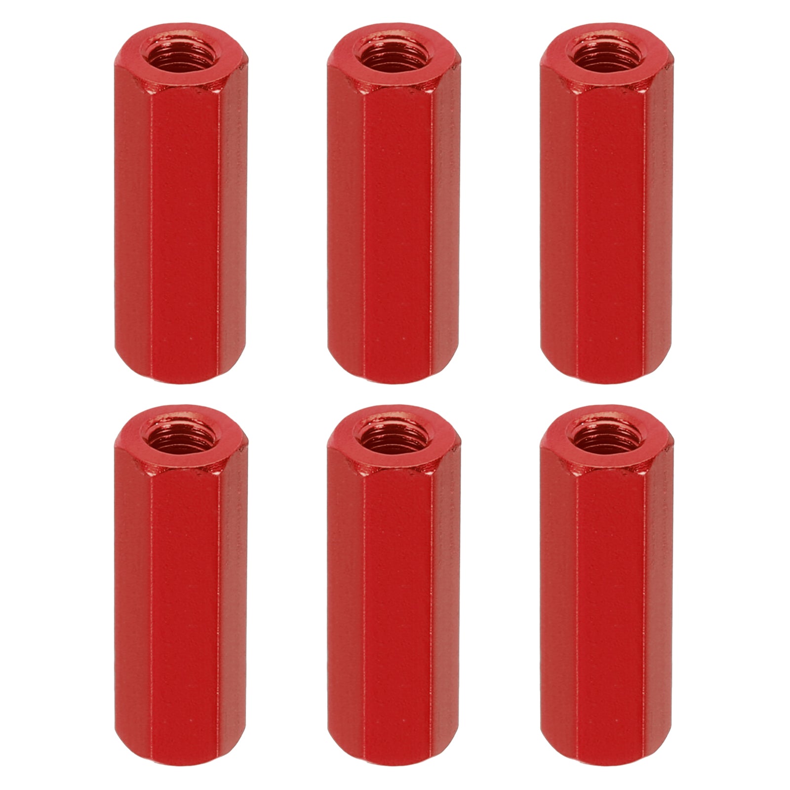 M3 Hex Nuts, 6pcs M3 Threaded Spacers Aluminum 18mm L Female Metal ...