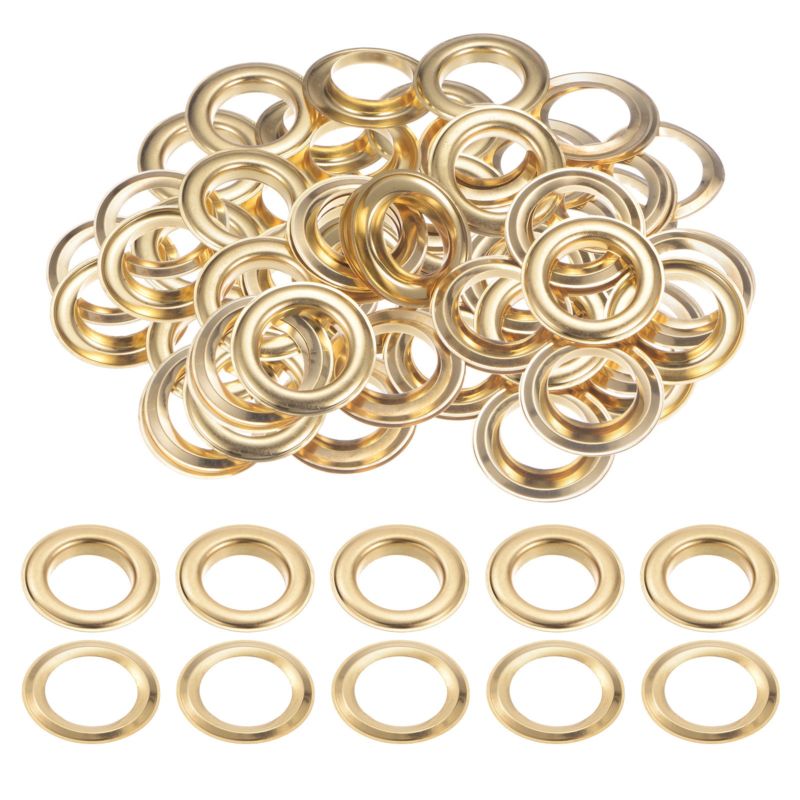 40Set Grommets Eyelets Kit 20mm Copper with Washers for Clothes Leather ...